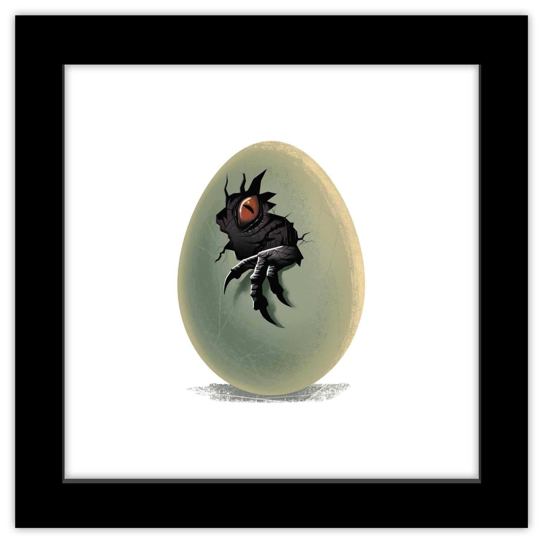 Gallery Pops Jurassic World - Hatching Baby Raptor Wall Art, Black ...