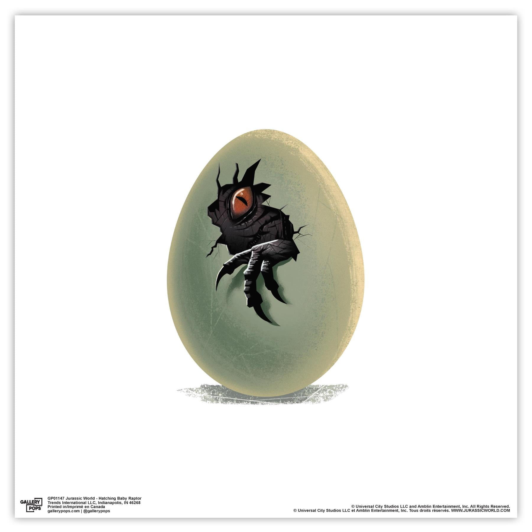 Gallery Pops Jurassic World - Hatching Baby Raptor Wall Art, Unframed ...