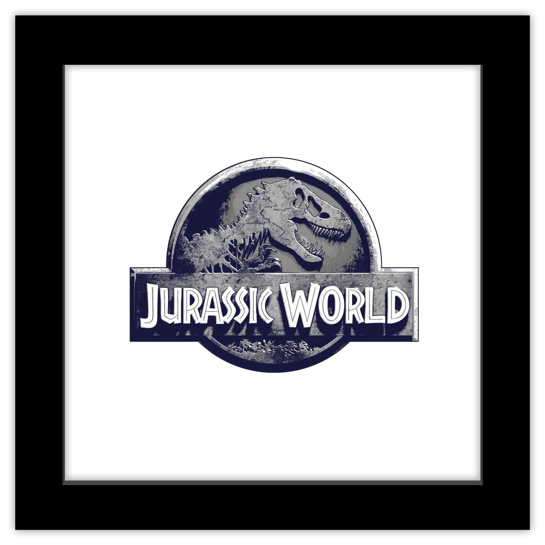 Gallery Pops Jurassic World - Logo Wall Art, Black Framed Version, 12 ...