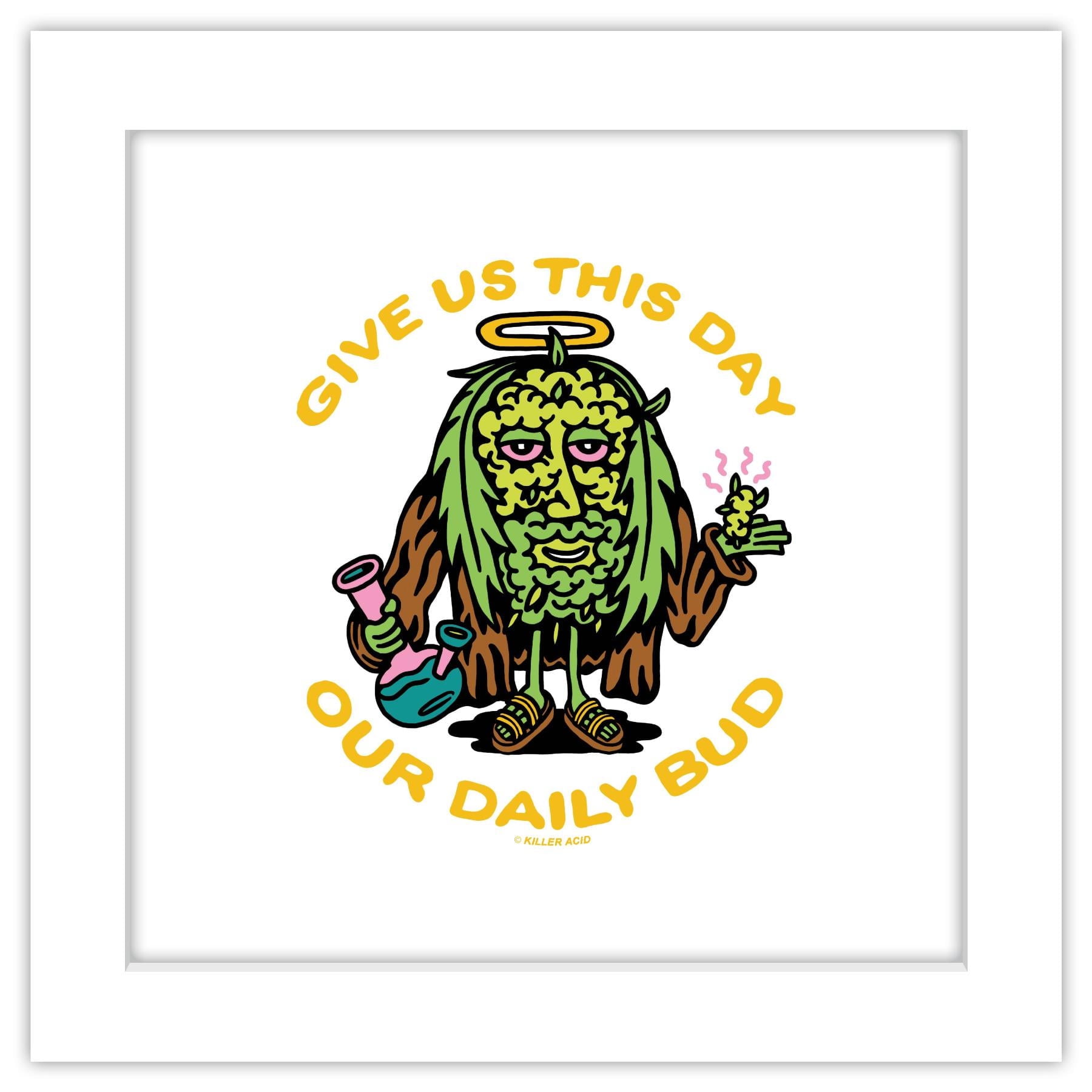 Gallery Pops Killer Acid - Daily Bud Wall Art, White Framed Version, 12 ...