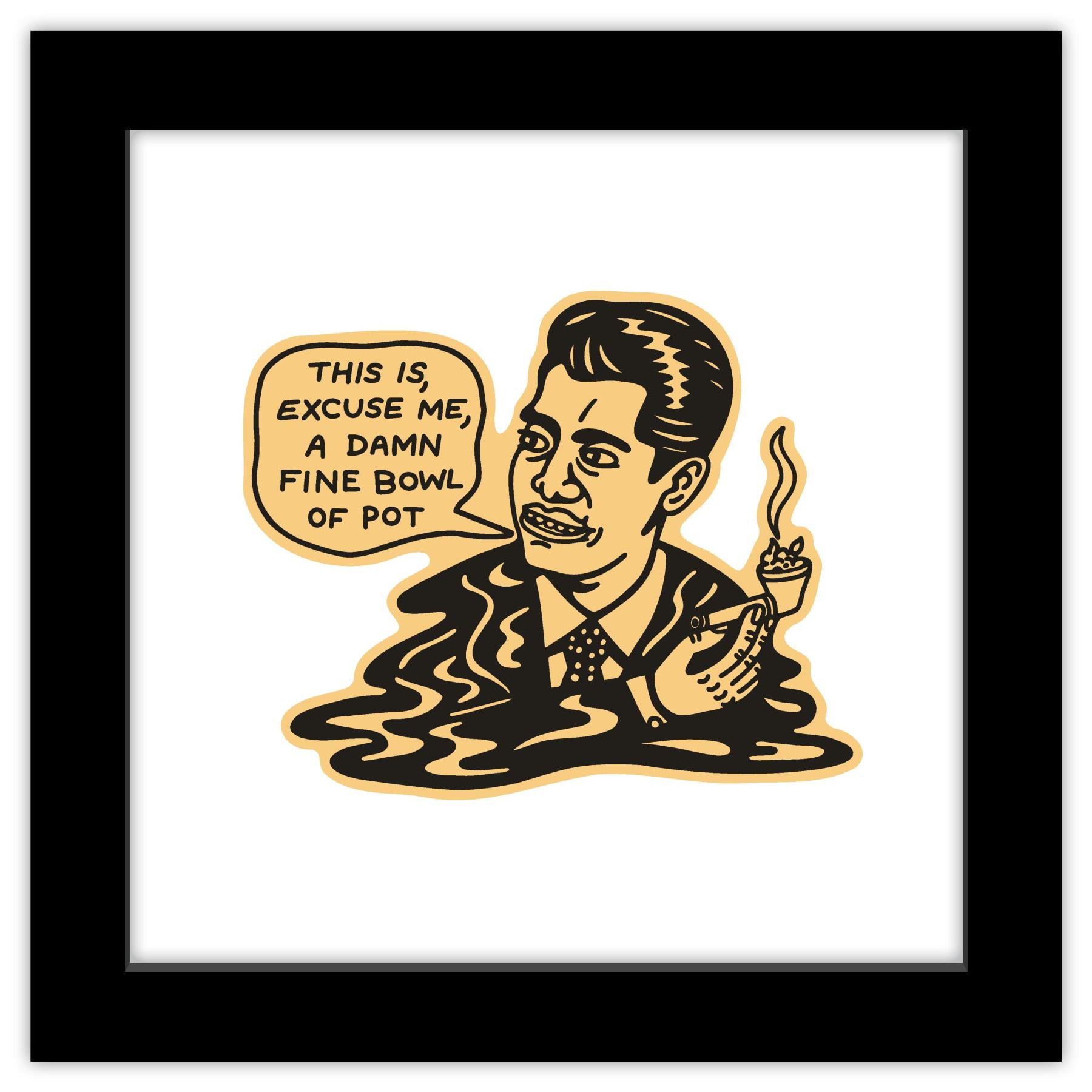 Gallery Pops Killer Acid - FBI Agent Gold Wall Art, Black Framed ...