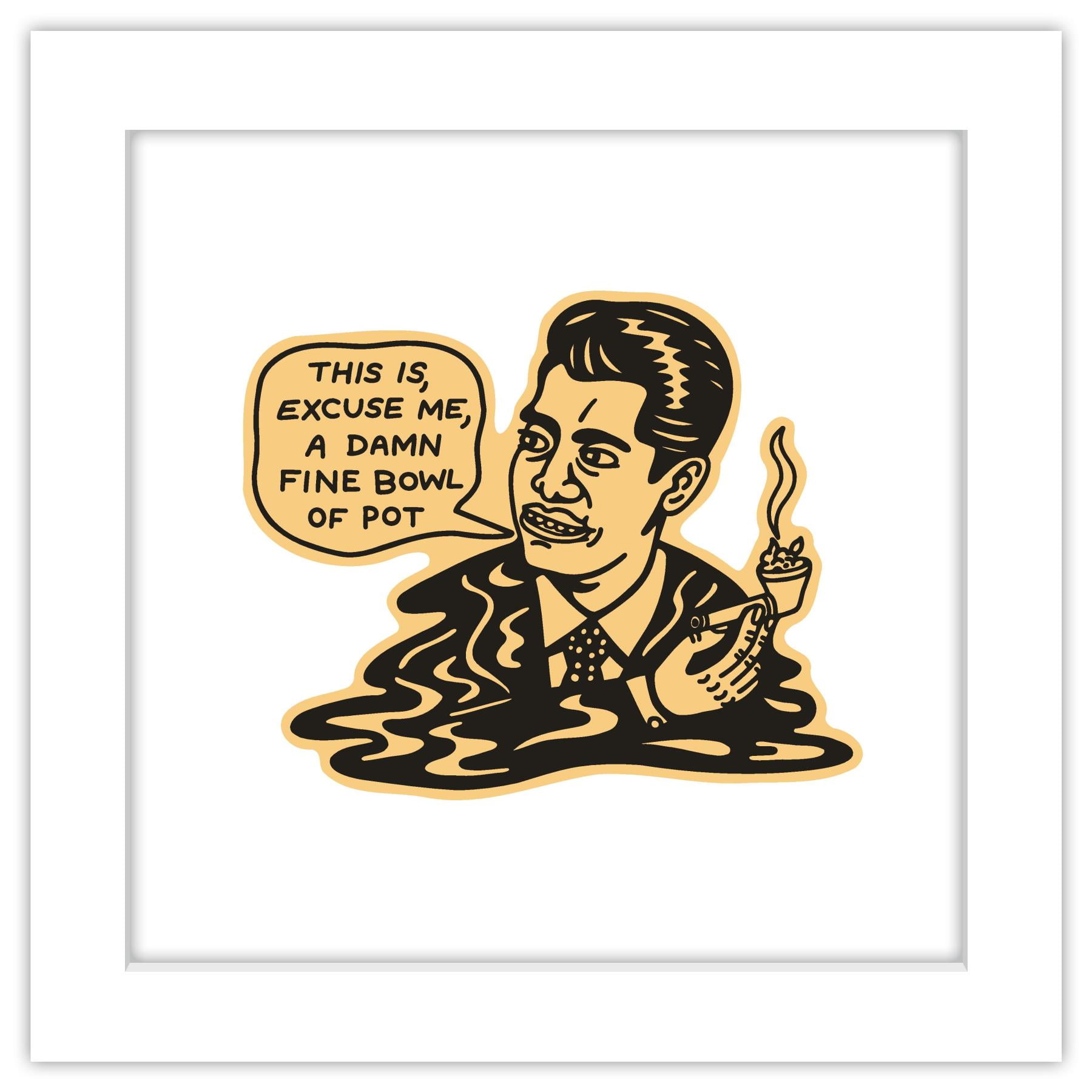 Gallery Pops Killer Acid - FBI Agent Gold Wall Art, White Framed ...