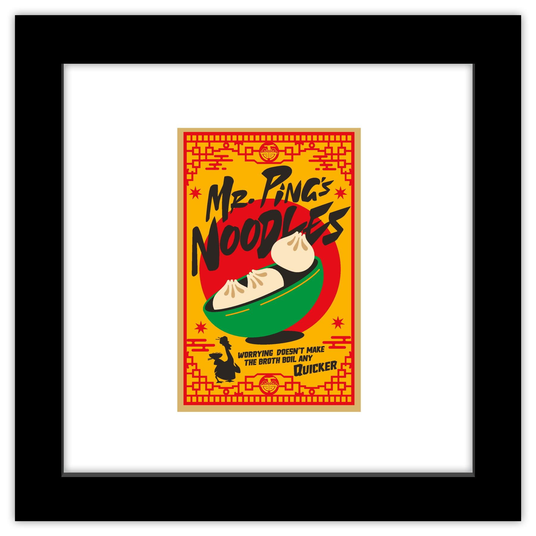 Gallery Pops Kung Fu Panda 4 - Mr. Ping's Noodles Flyer Wall Art, Black ...