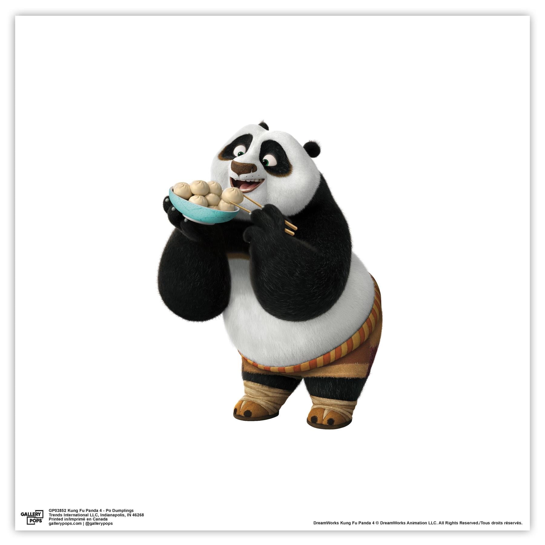 Gallery Pops Kung Fu Panda 4 - Po Dumplings Wall Art, Unframed Version ...