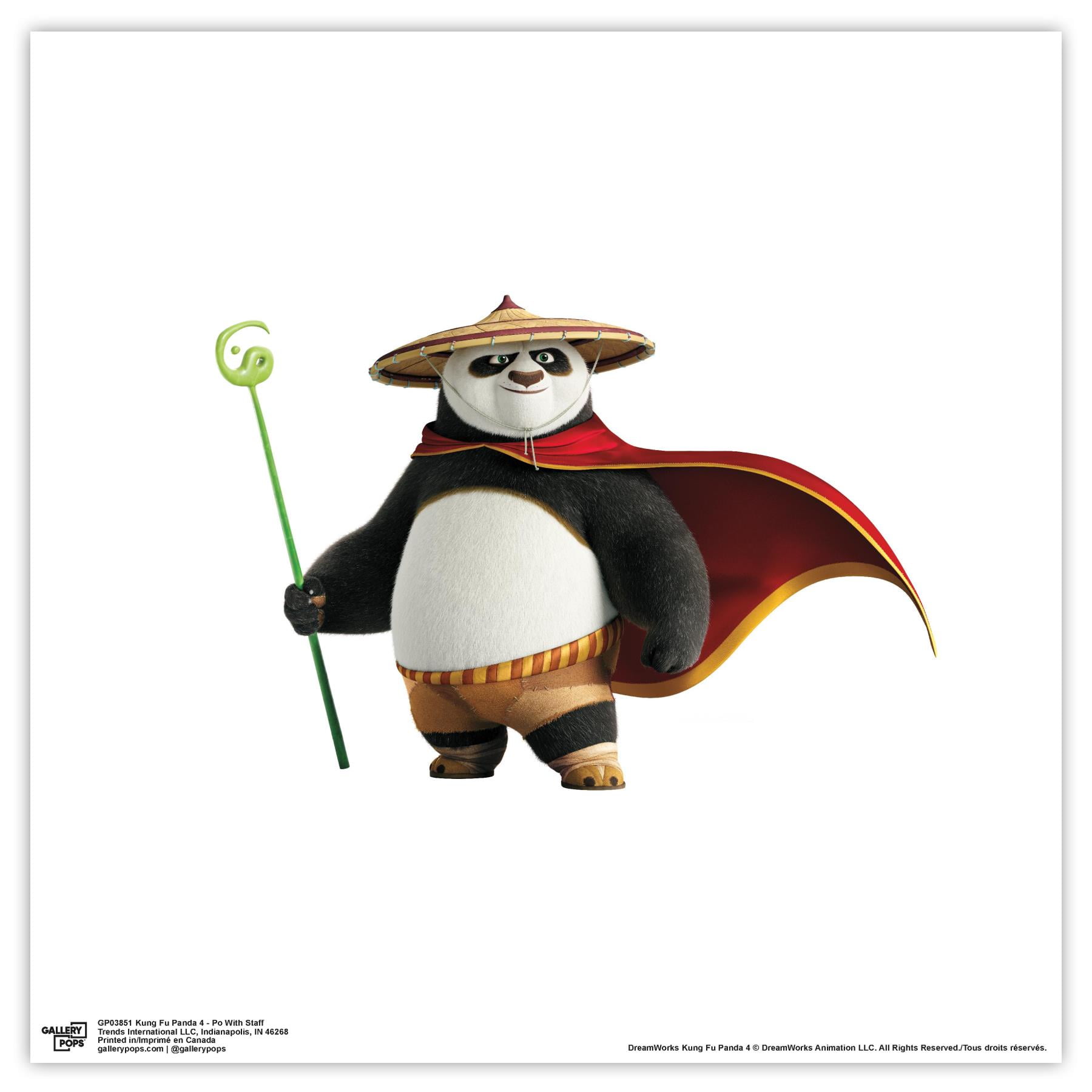 Gallery Pops Kung Fu Panda 4 - Po With Staff Wall Art, Unframed Version ...