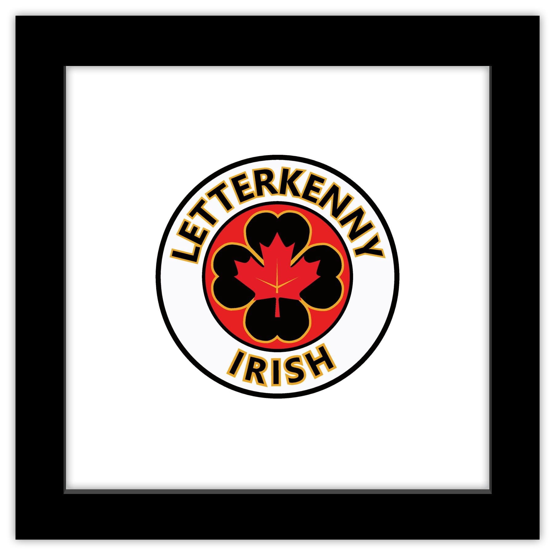 Gallery Pops Letterkenny - Irish Logo Wall Art, Black Framed Version ...