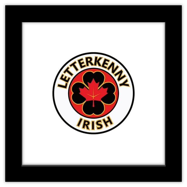 Gallery Pops Letterkenny - Irish Logo Wall Art, Black Framed Version ...