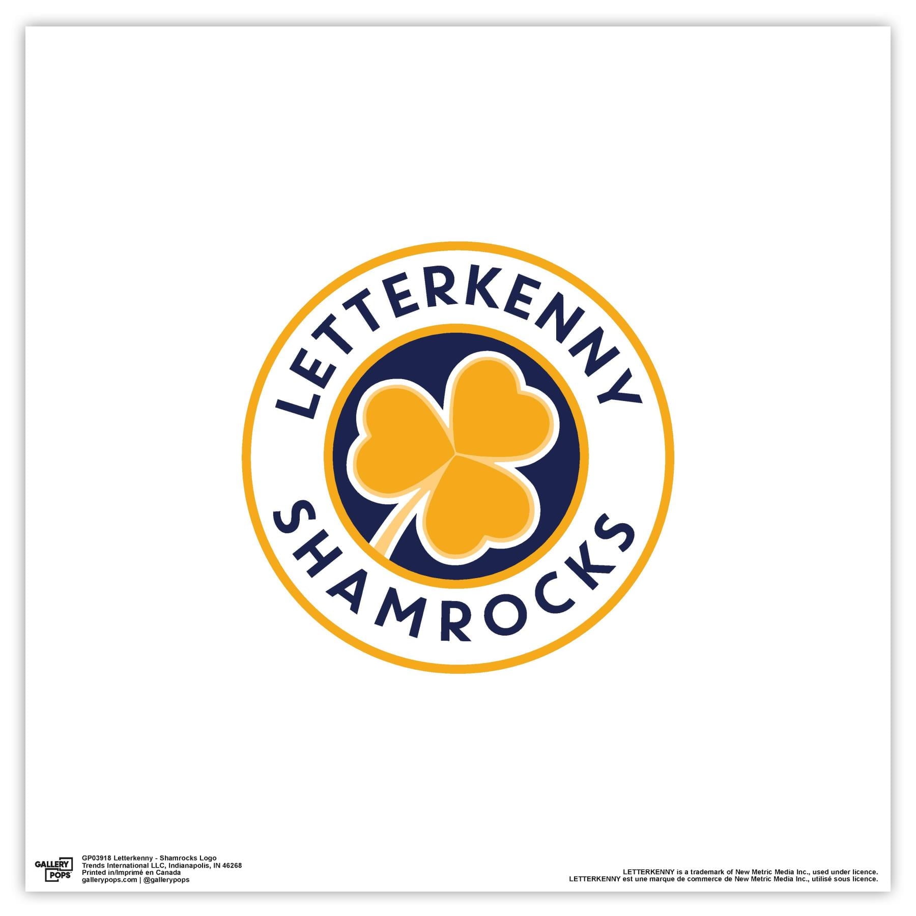 Gallery Pops Letterkenny - Shamrocks Logo Wall Art, Unframed Version ...
