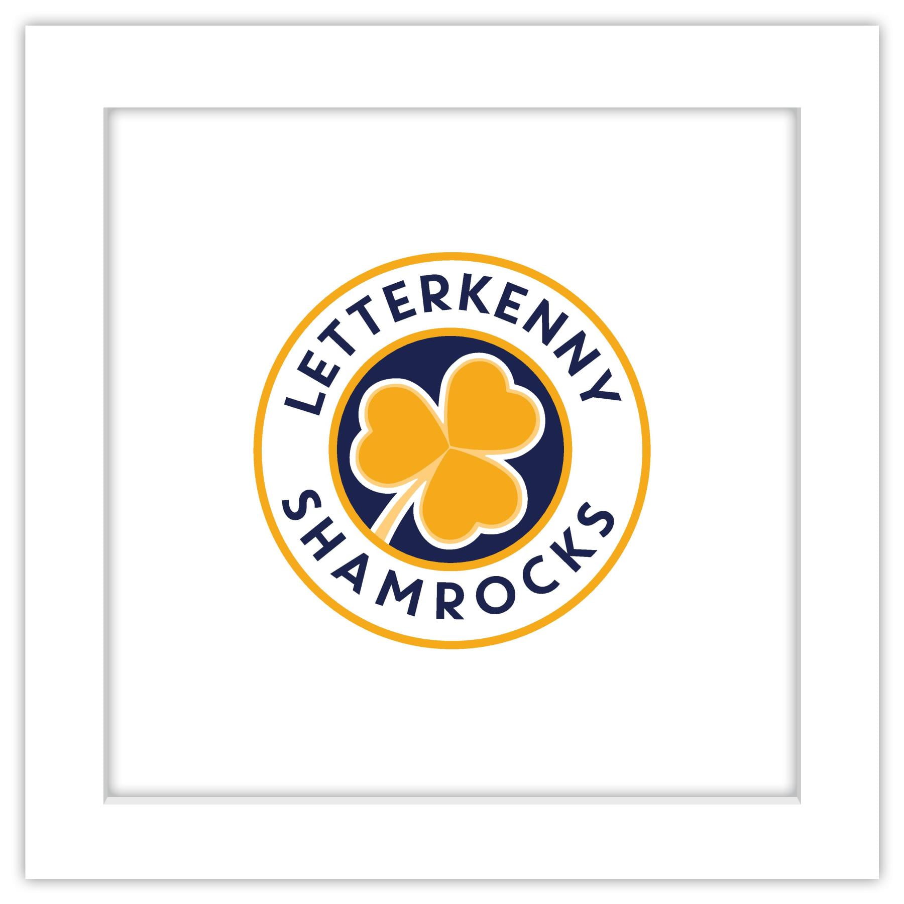 Gallery Pops Letterkenny - Shamrocks Logo Wall Art, White Framed ...