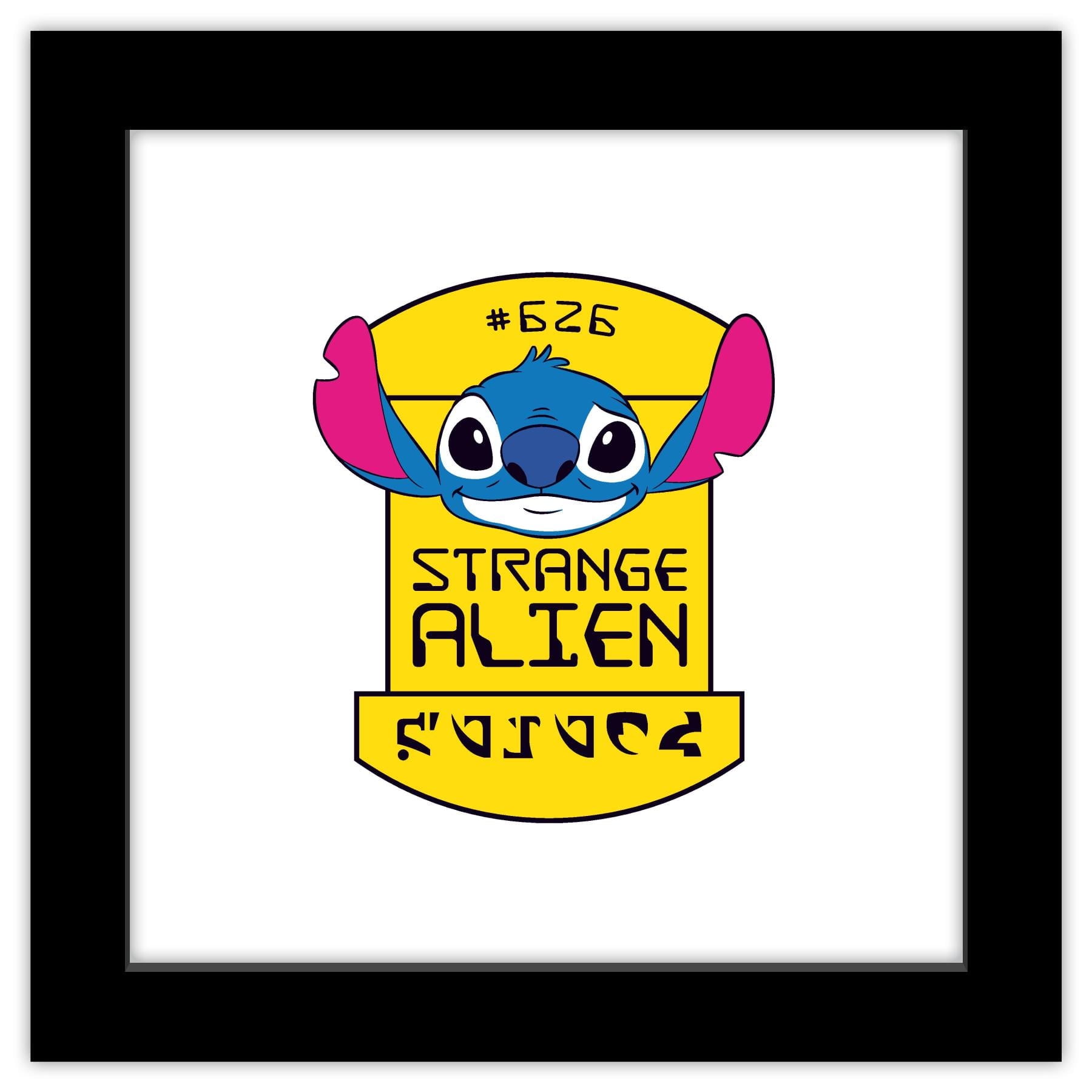 Gallery Pops Lilo & Stitch - Strange Alien 626 Wall Art, Black Framed ...