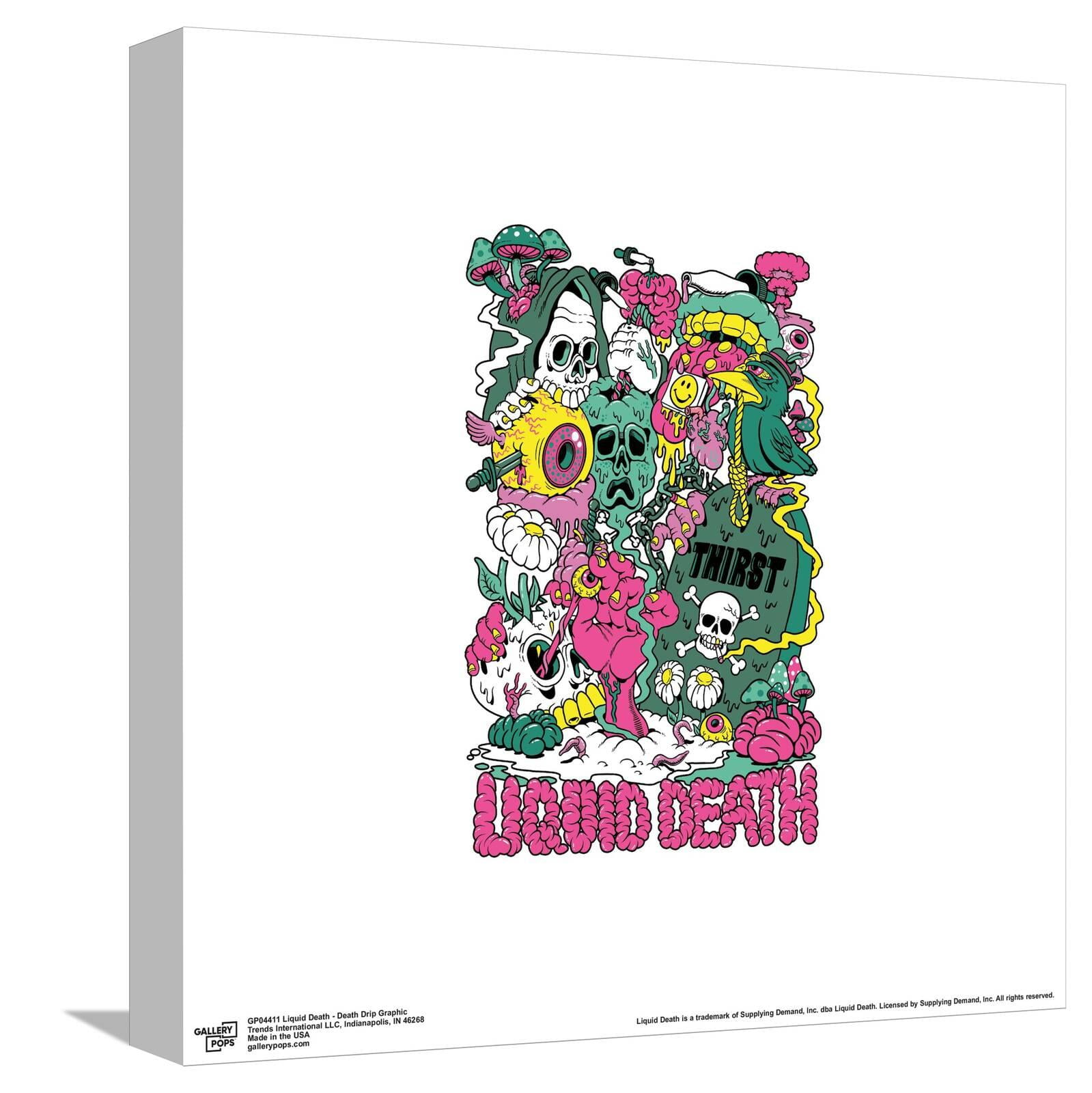 Gallery Pops Liquid Death - Death Drip Graphic Canvas Wall Art ...