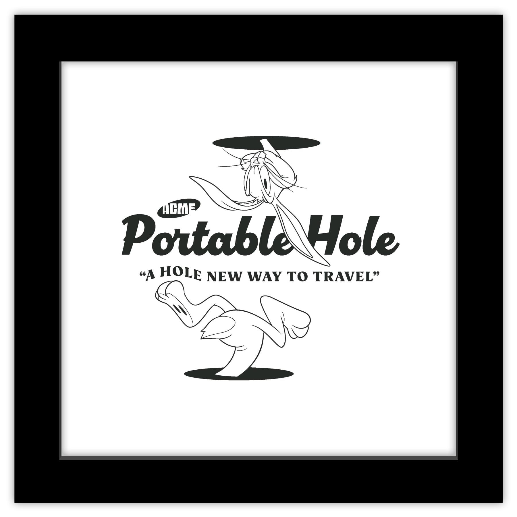Gallery Pops Looney Tunes - ACME Portable Hole Wall Art, Black Framed ...