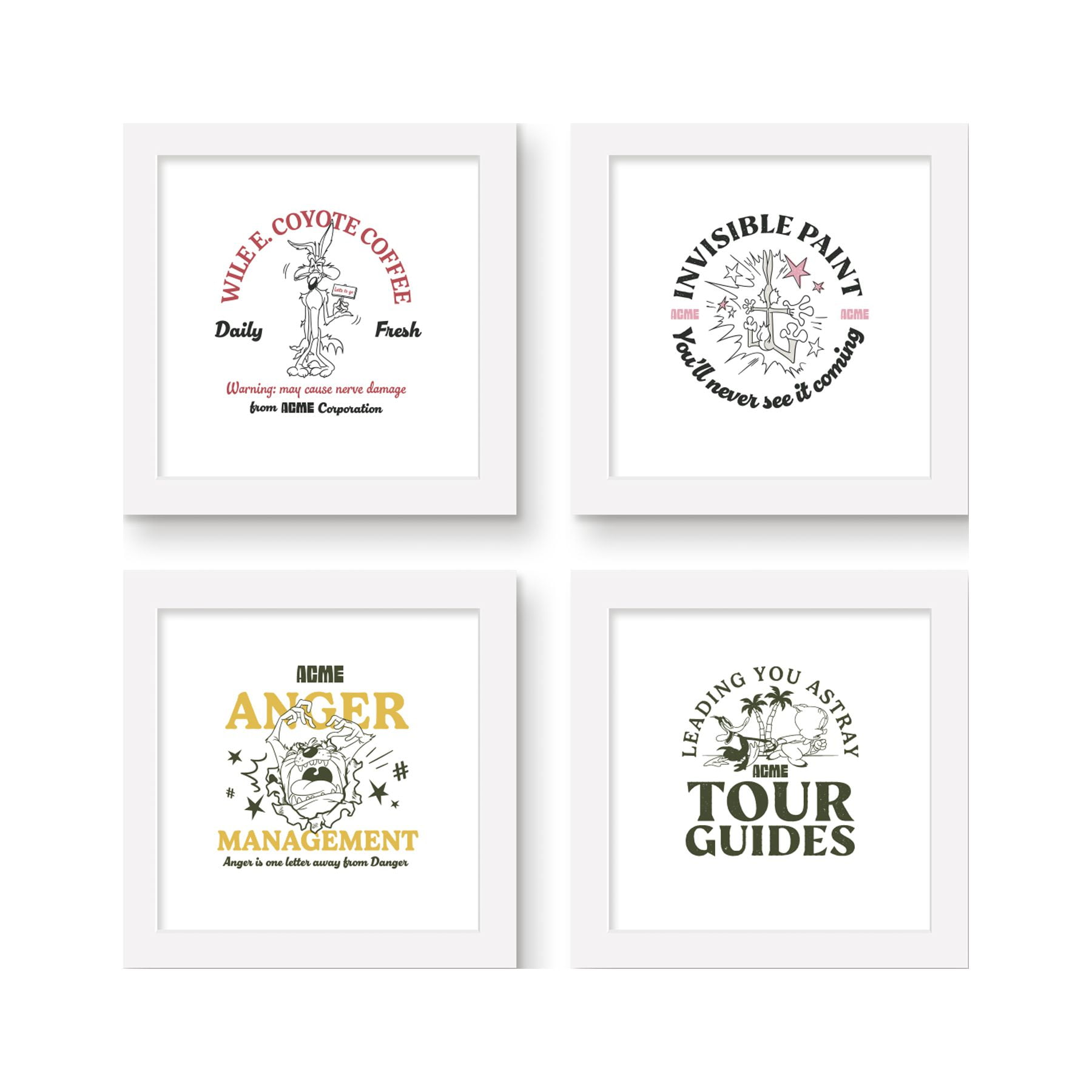 Gallery Pops Looney Tunes - ACME Products Wall Art Bundle (4-Pack ...