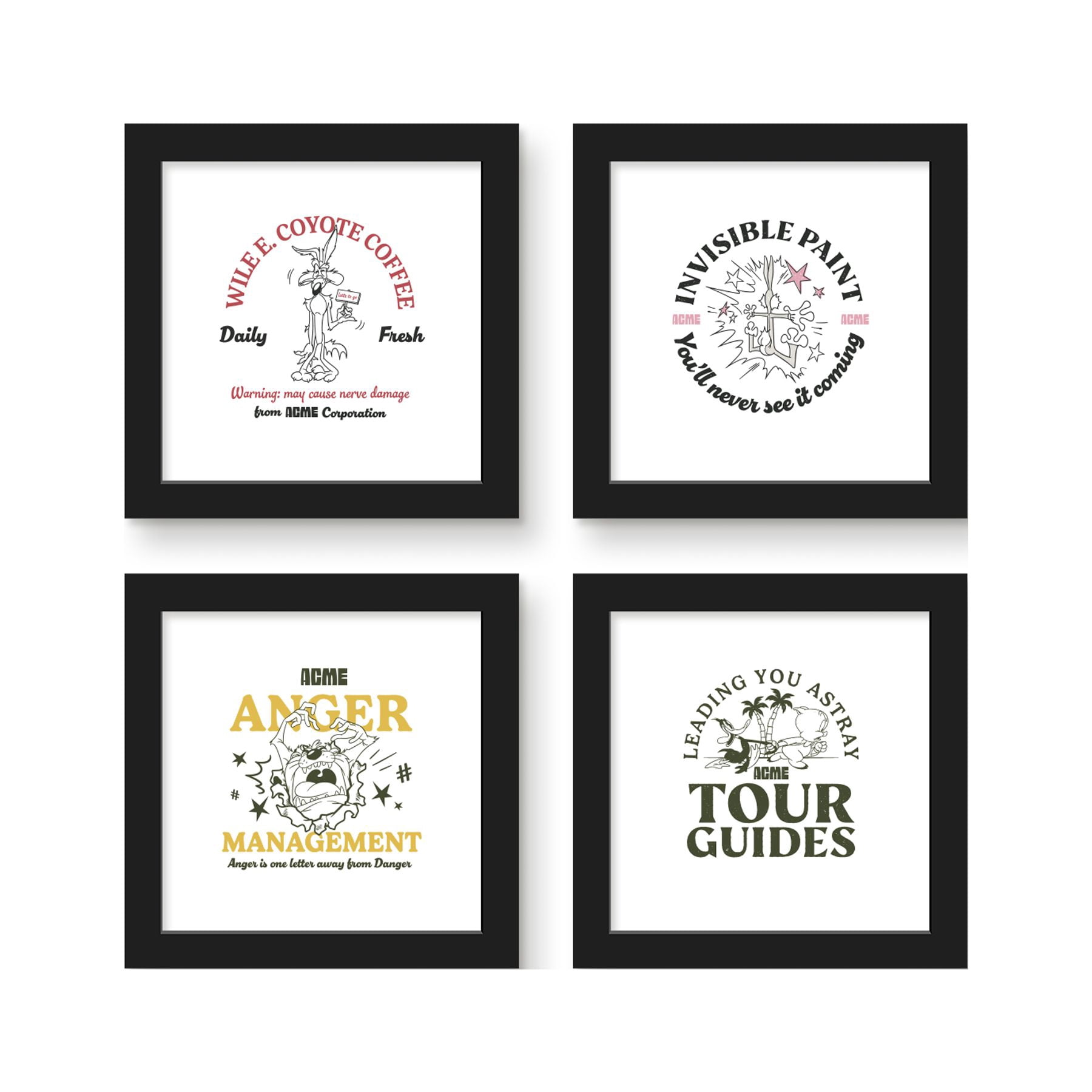 Gallery Pops Looney Tunes - ACME Products Wall Art Bundle (4-Pack ...