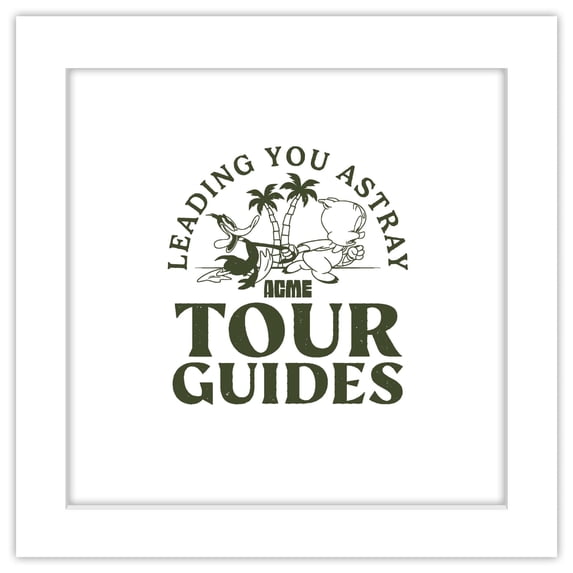 Gallery Pops Looney Tunes - ACME Tour Guides Wall Art, White Framed ...