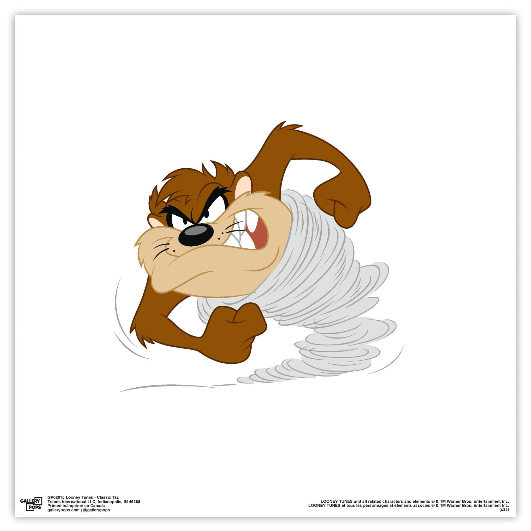 Gallery Pops Looney Tunes - Classic Taz Wall Art, Unframed Version, 12 ...