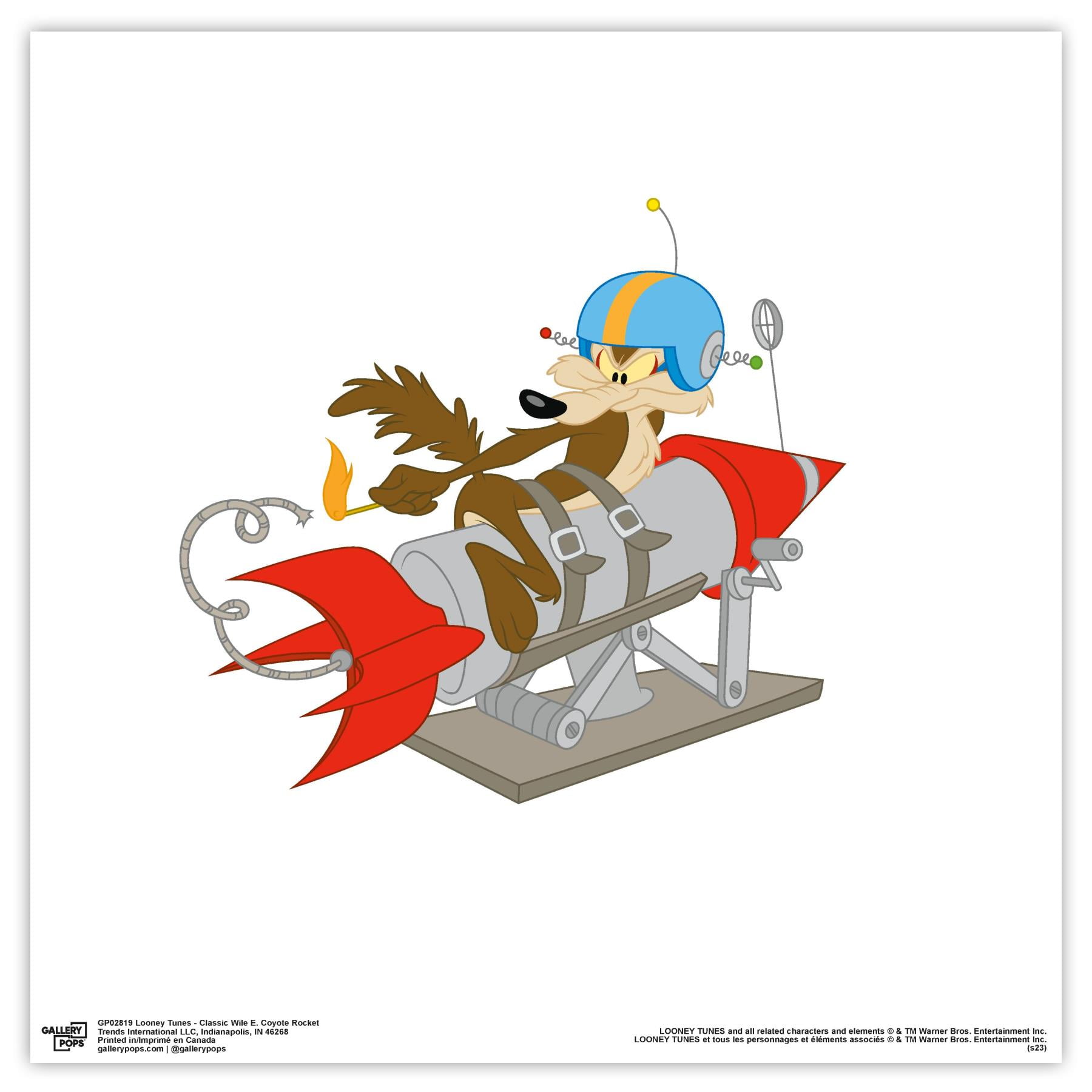 Gallery Pops Looney Tunes - Classic Wile E. Coyote Rocket Wall Art ...