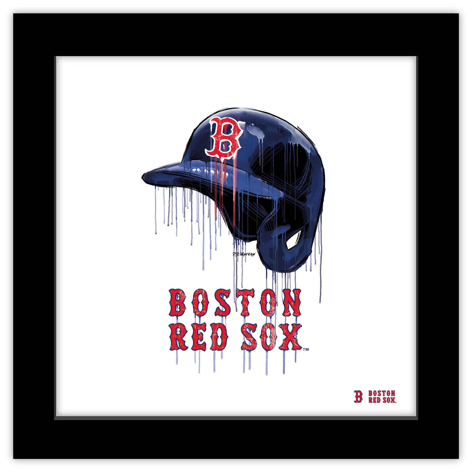 Gallery Pops MLB Boston Red Sox - Drip Helmet Wall Art, Black Framed ...