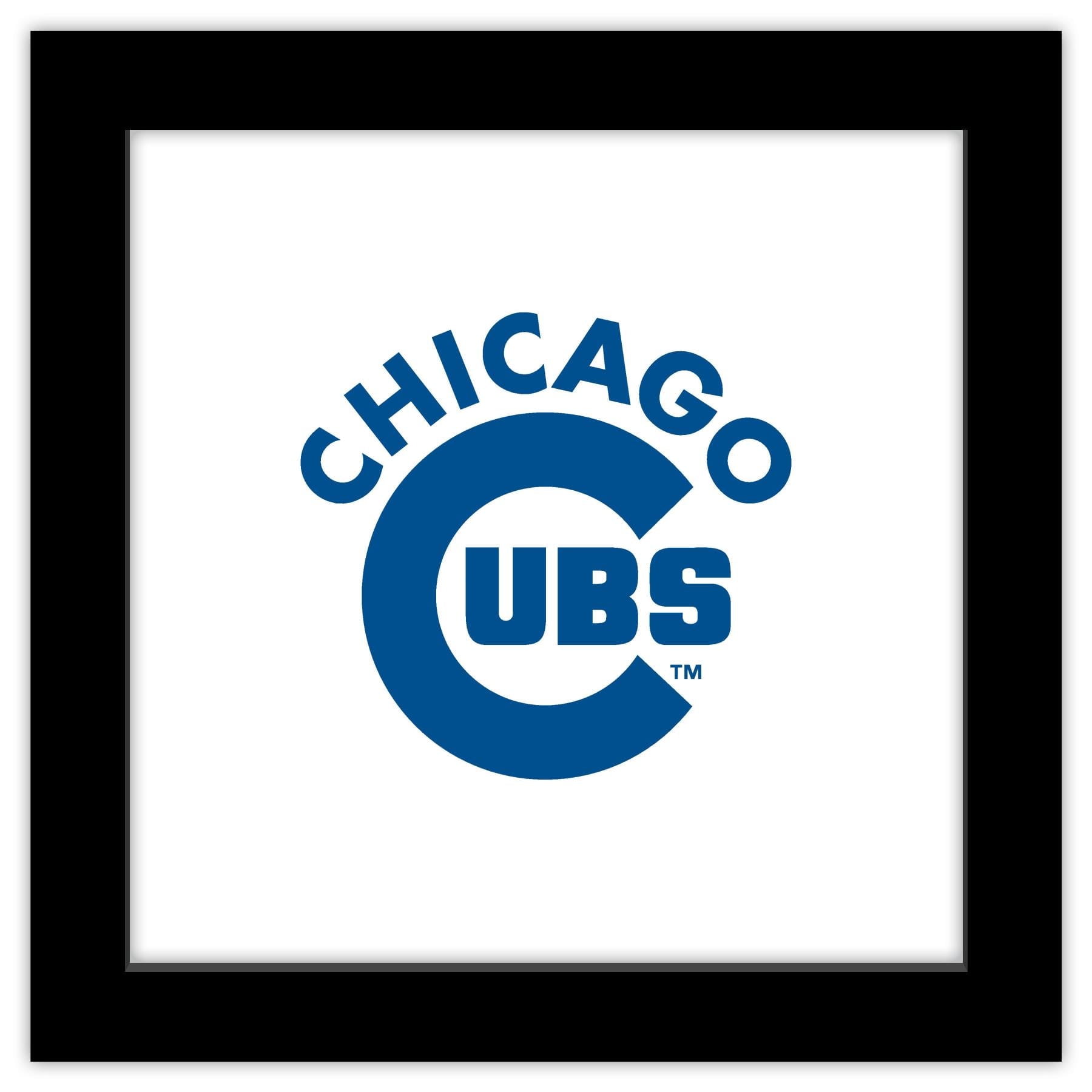 Gallery Pops MLB Chicago Cubs - Alternate Cap Logo Wall Art, Black ...