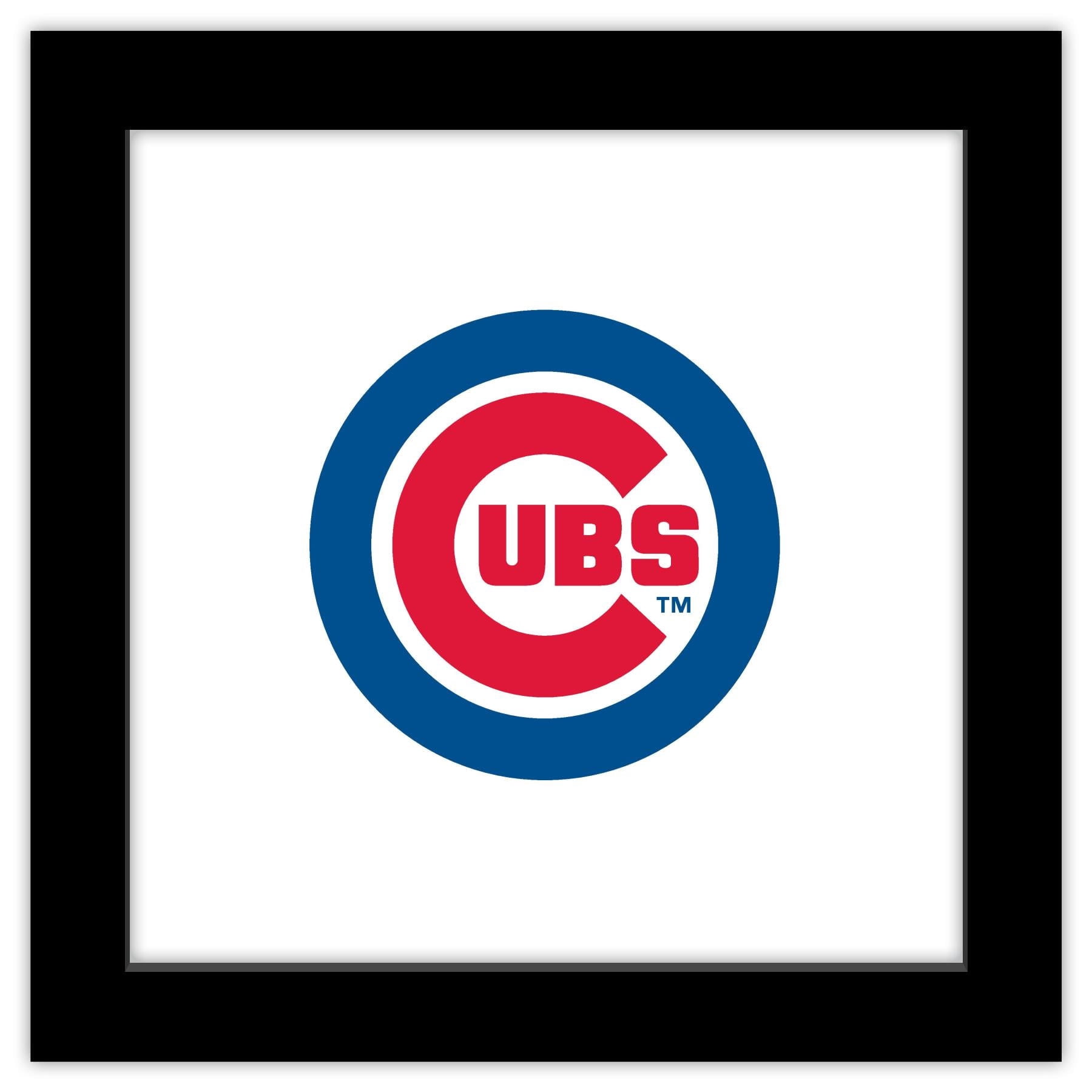 Gallery Pops MLB Chicago Cubs - Primary Club Logo Wall Art, Black ...