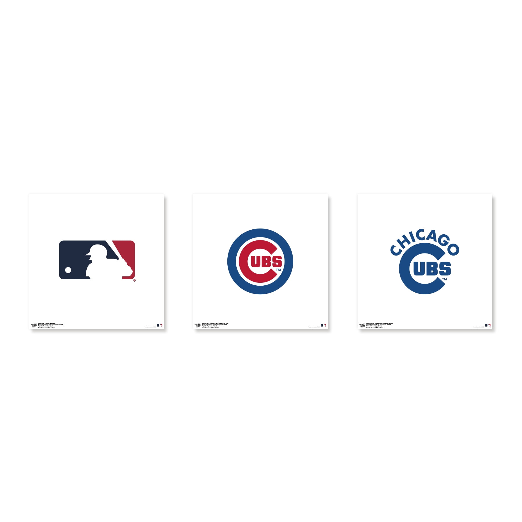 Gallery Pops MLB - Chicago Cubs - Team Wall Art Bundle (3-Pack ...