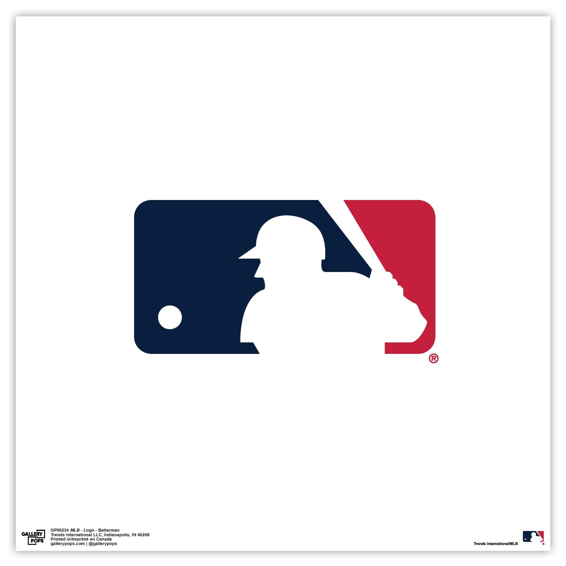Gallery Pops MLB Logo - Batterman Wall Art, Unframed Version, 12" x 12 ...