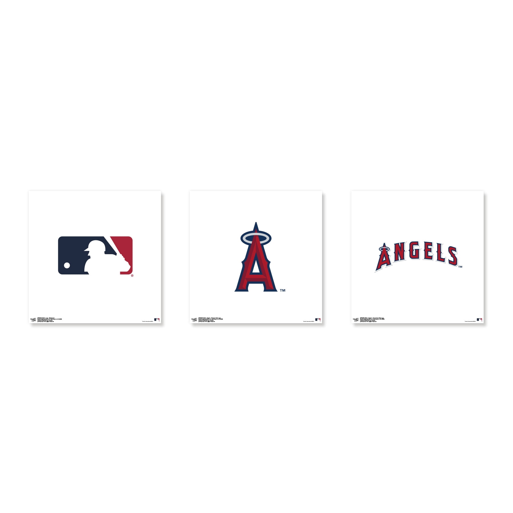Gallery Pops MLB - Los Angeles Angels - Team Wall Art Bundle (3-Pack ...