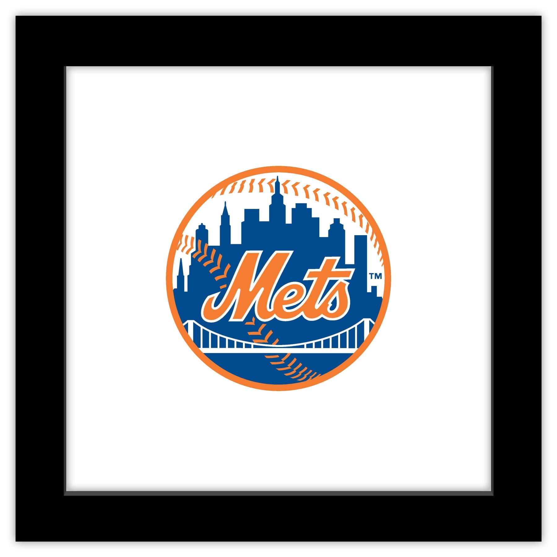 Gallery Pops MLB New York Mets - Primary Club Logo Wall Art, Black ...