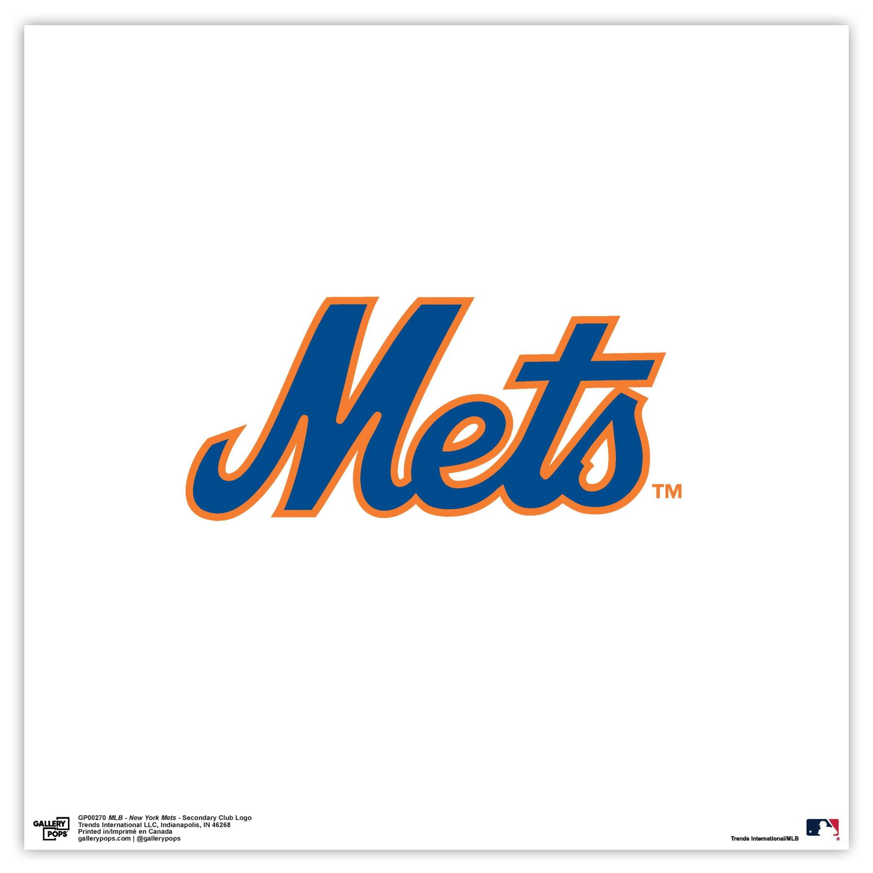 Gallery Pops MLB New York Mets - Secondary Club Logo Wall Art, Unframed ...