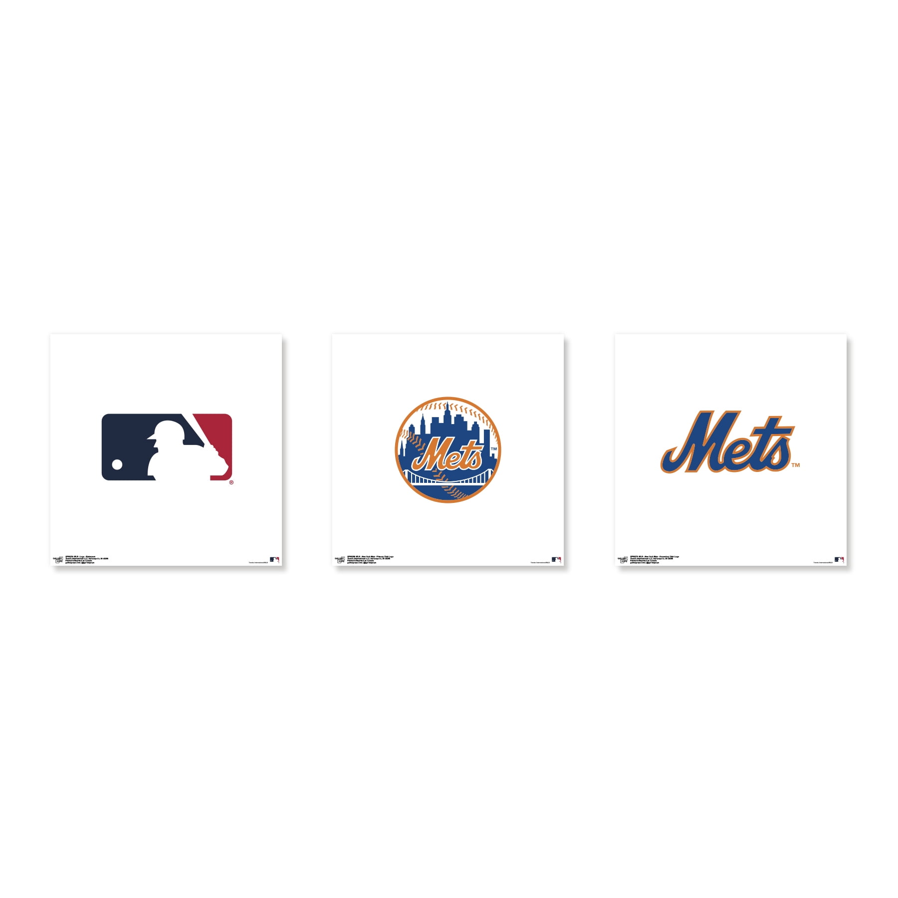 Gallery Pops MLB - New York Mets - Team Wall Art Bundle (3-Pack ...