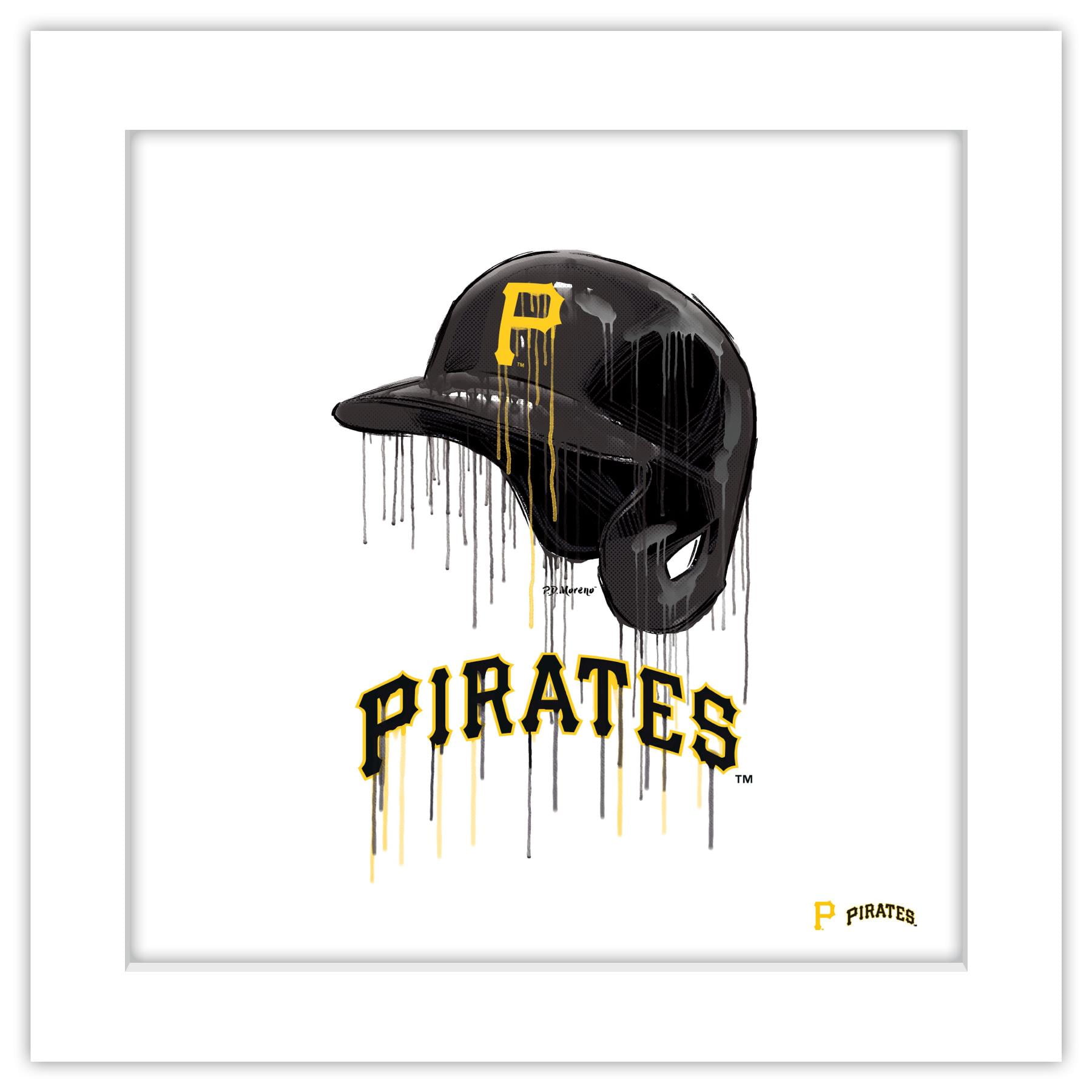 Gallery Pops MLB Pittsburgh Pirates - Drip Helmet Wall Art, White ...