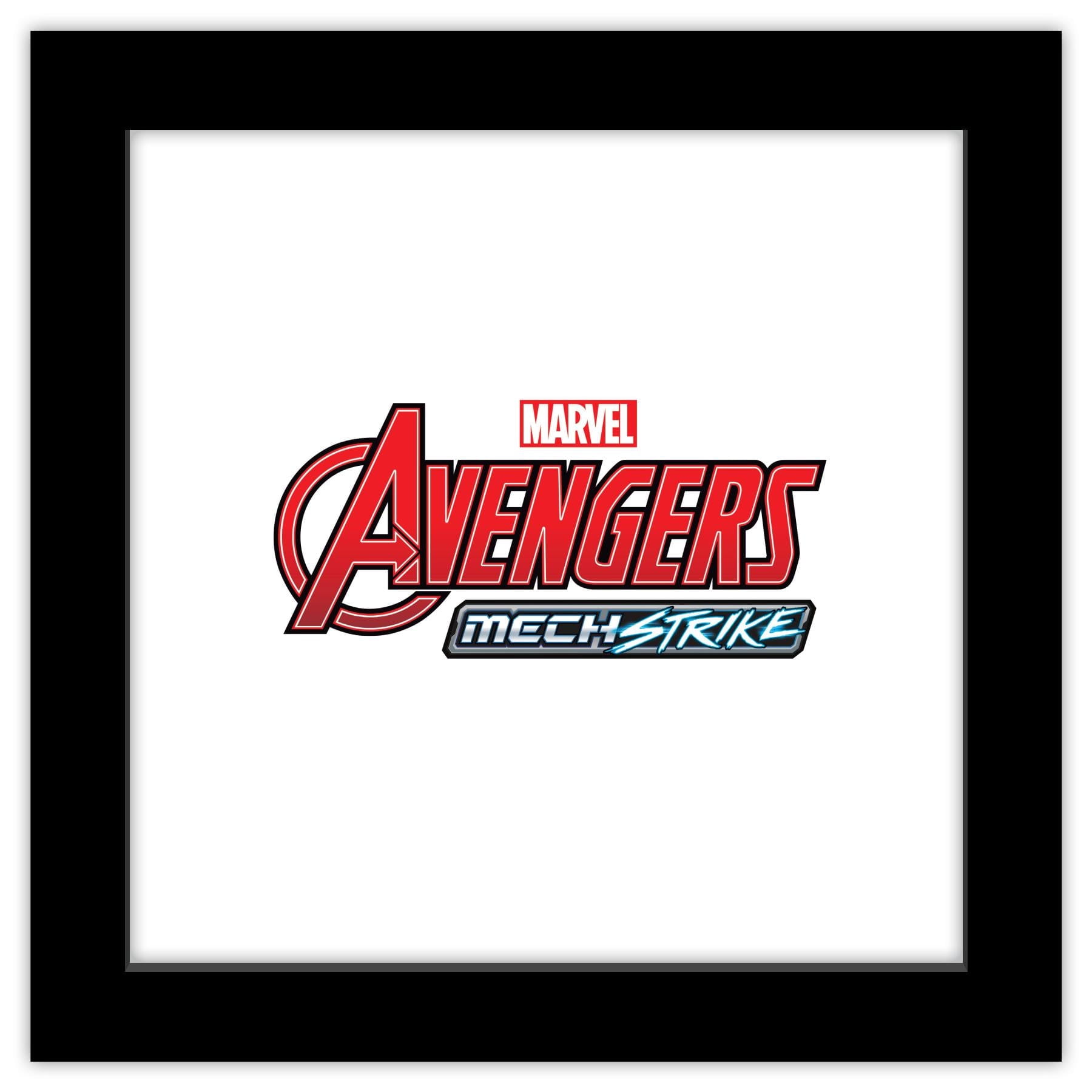 Gallery Pops Marvel Avengers Mech Strike - Logo Wall Art, Black Framed ...