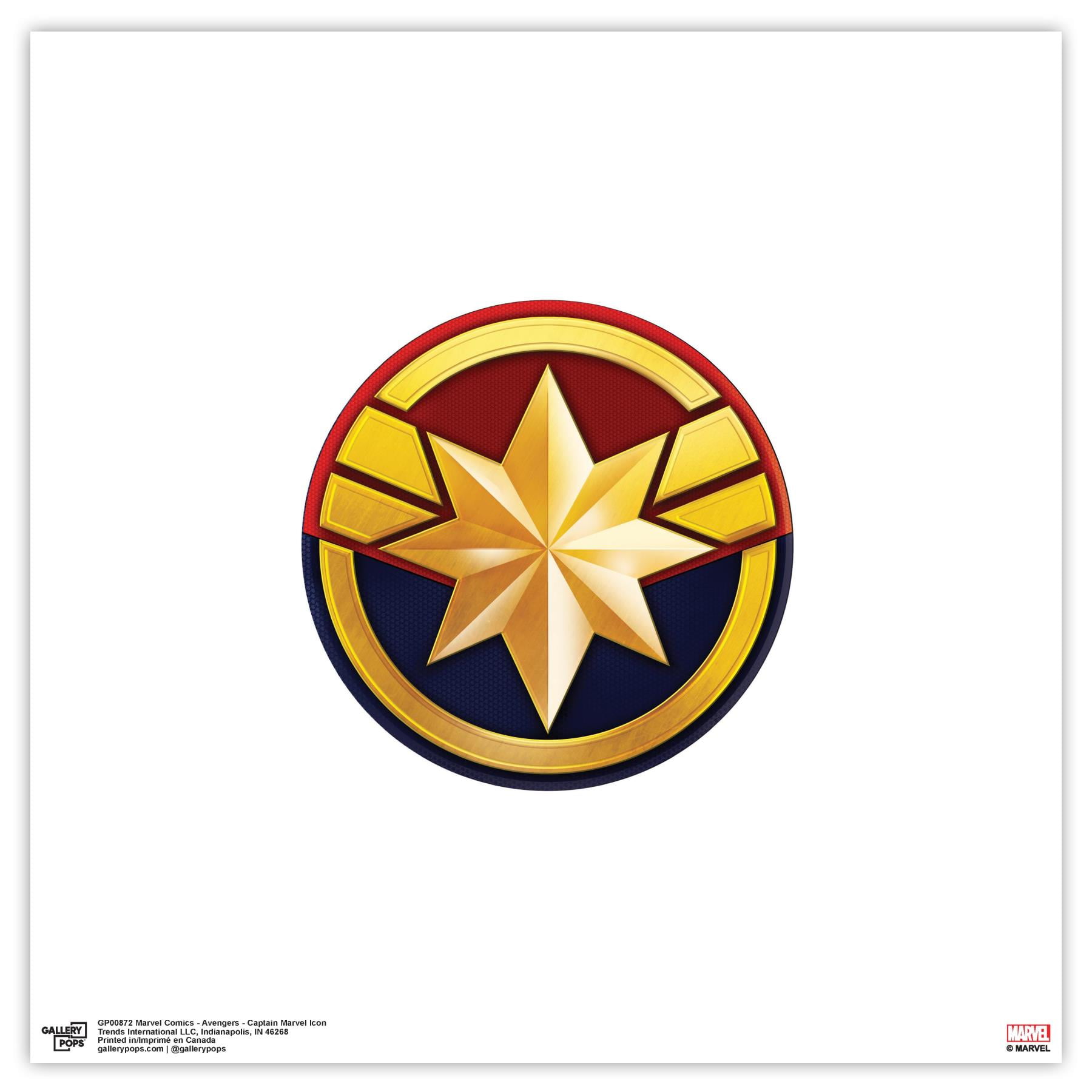 Gallery Pops Marvel Comics Avengers - Captain Marvel Icon Wall Art ...