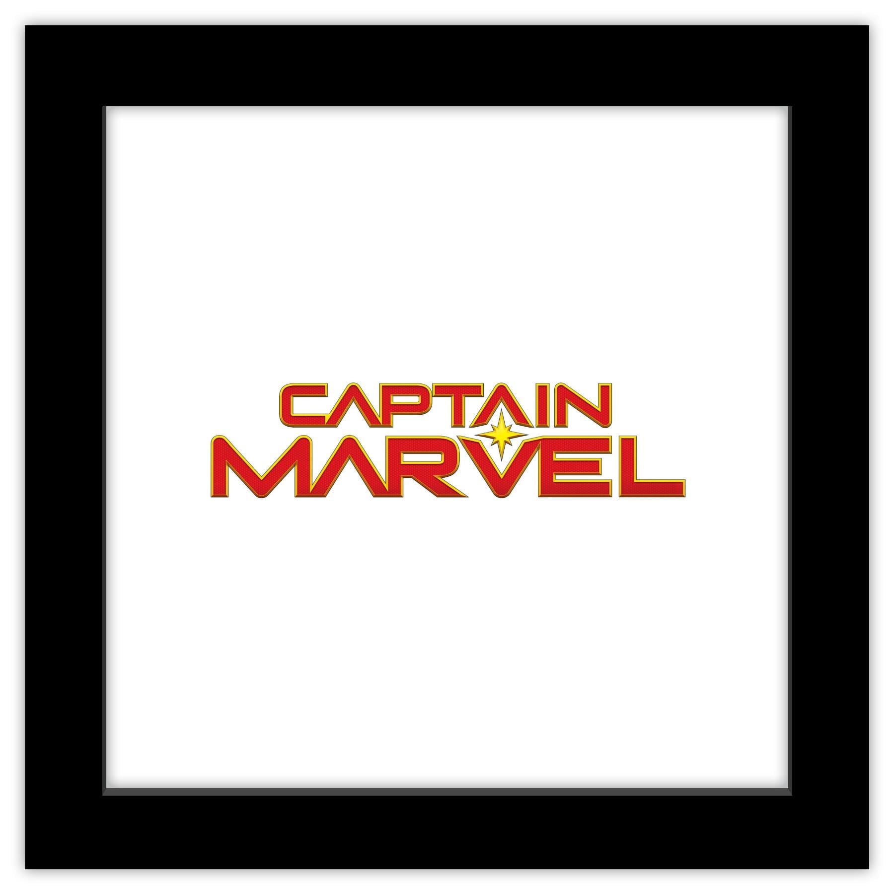 Gallery Pops Marvel Comics Avengers - Captain Marvel Text Wall Art ...