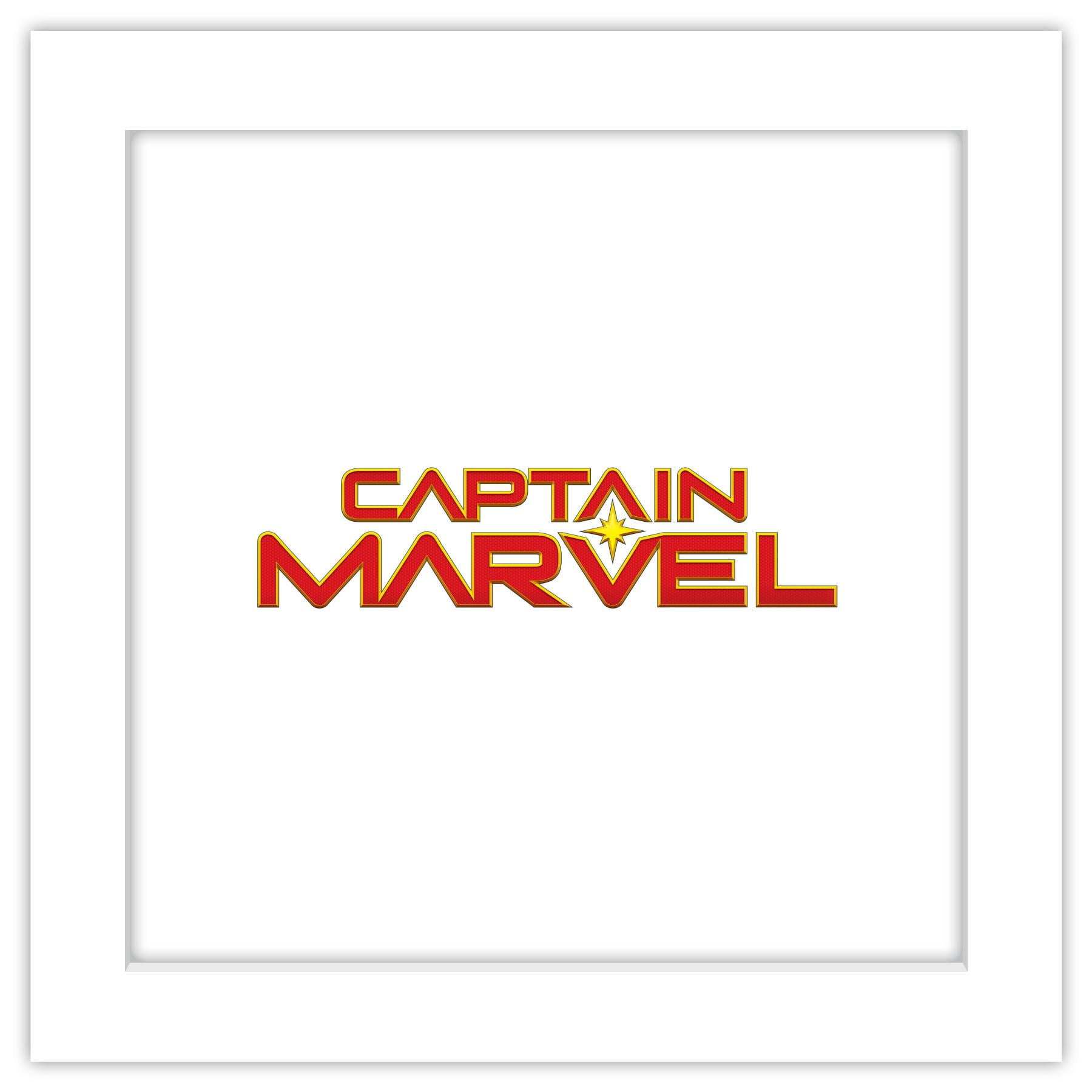 Gallery Pops Marvel Comics Avengers - Captain Marvel Text Wall Art ...