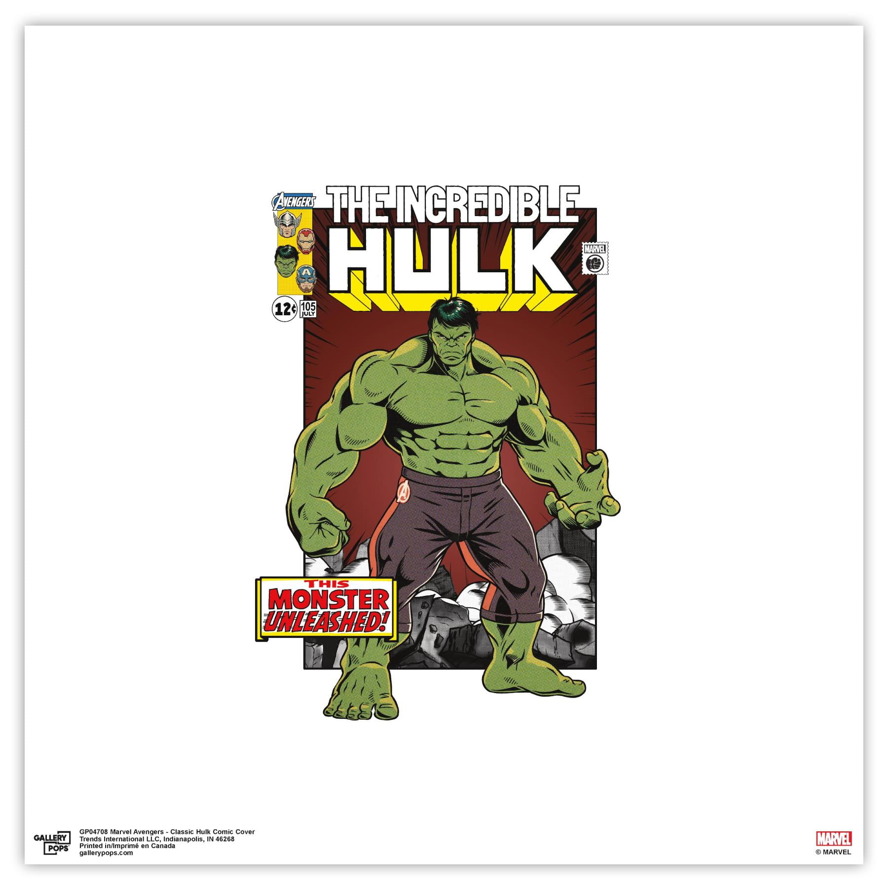 Gallery Pops Marvel Comics Avengers - Classic Hulk Comic Cover Wall Art ...