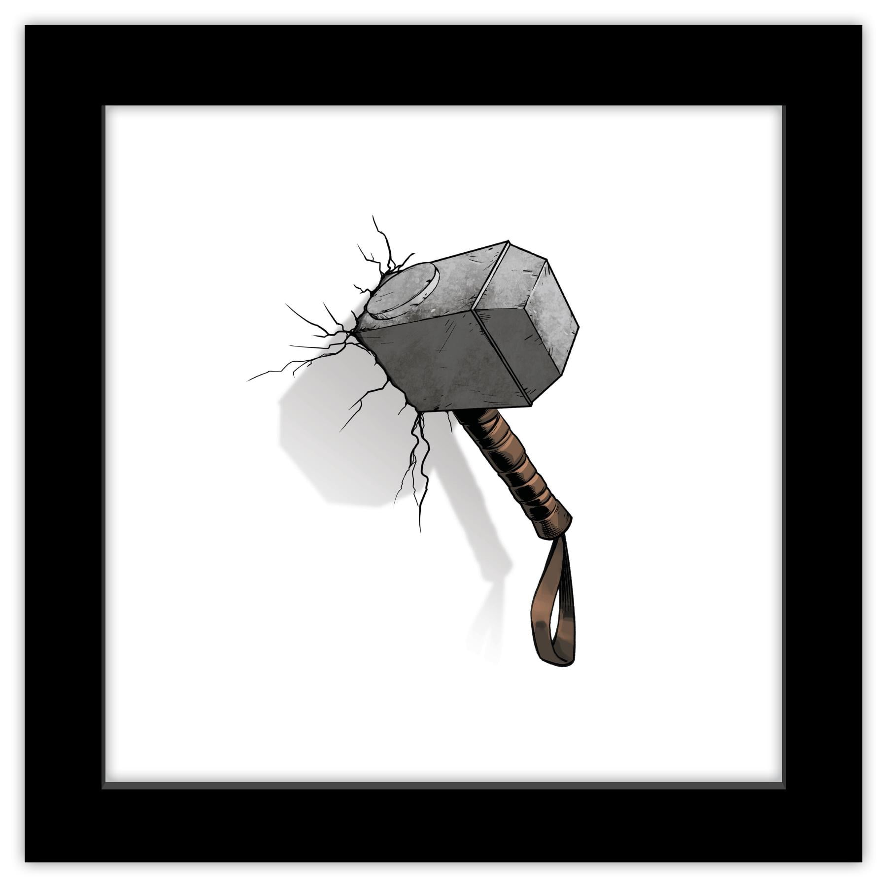 Gallery Pops Marvel Comics Avengers - Mjolnir Hammer Wall Break Wall ...