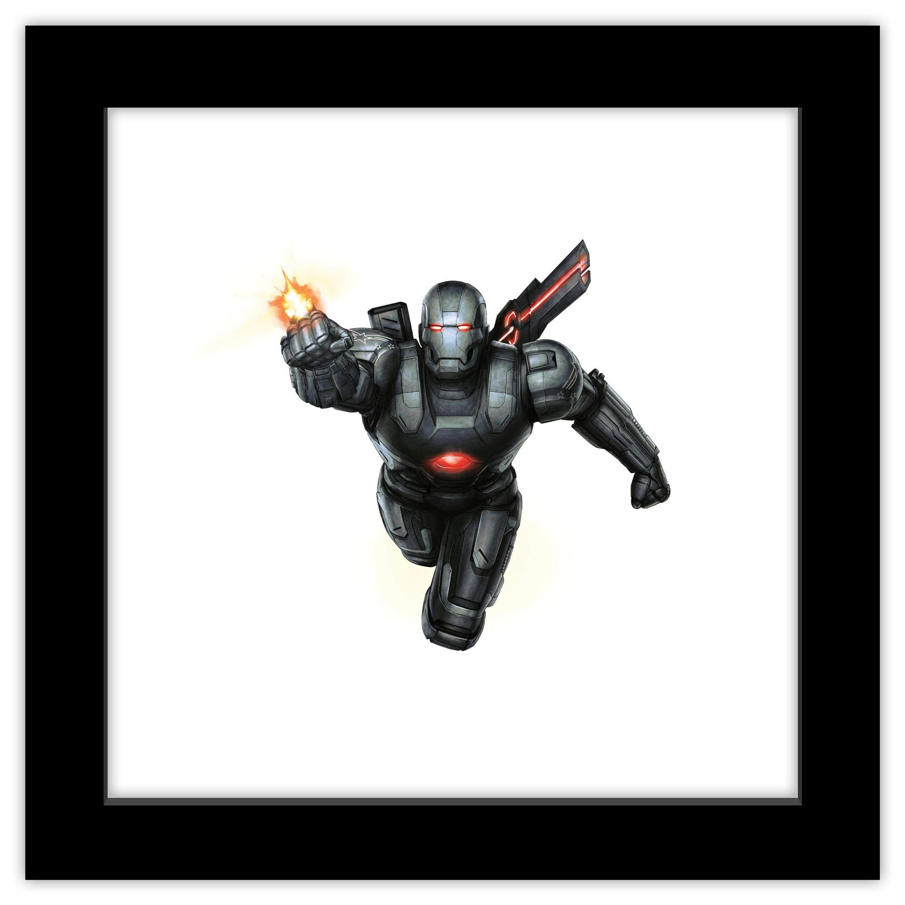 Gallery Pops Marvel Comics Avengers - War Machine Wall Art, Black ...