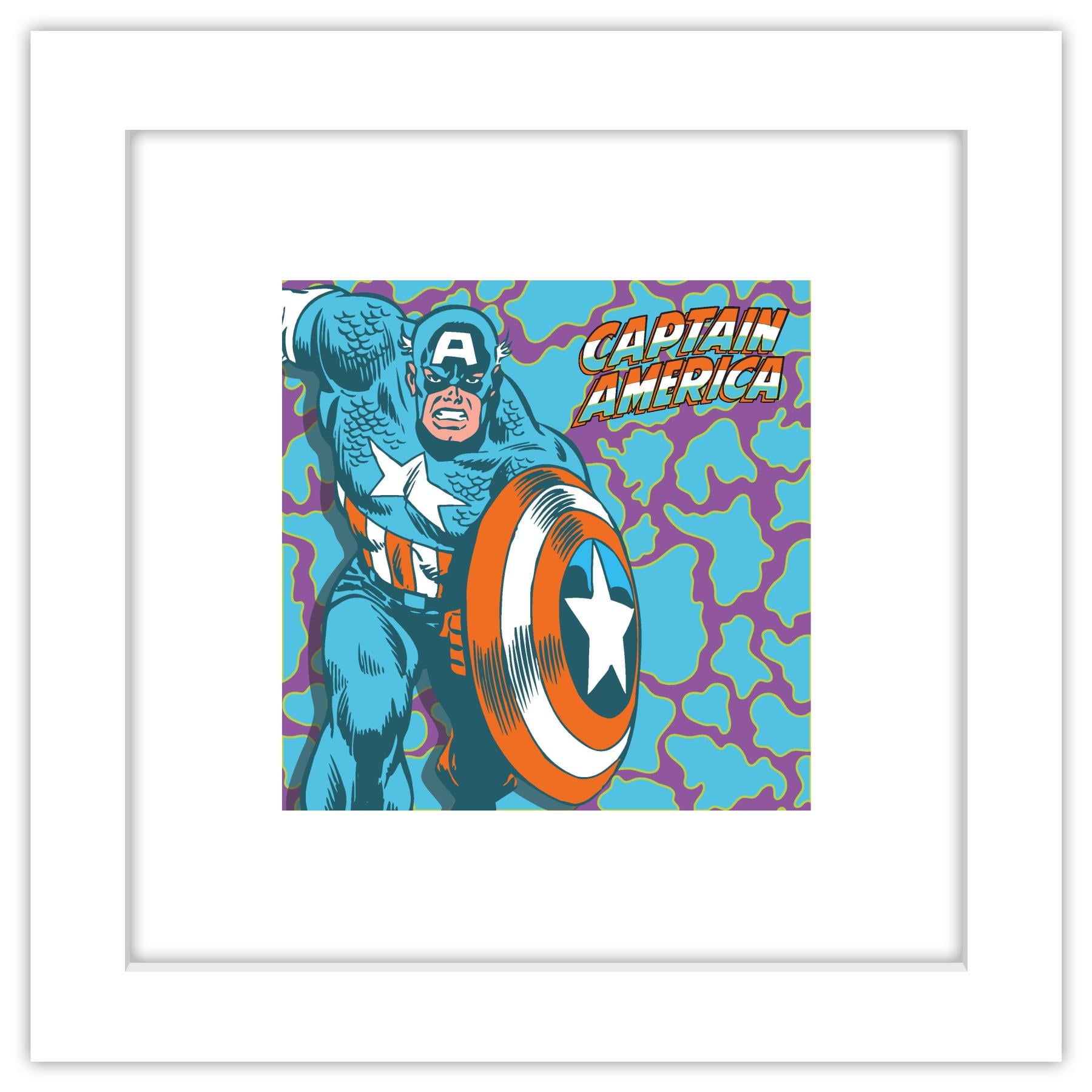 Gallery Pops Marvel Comics Captain America - Running Wild Wall Art ...