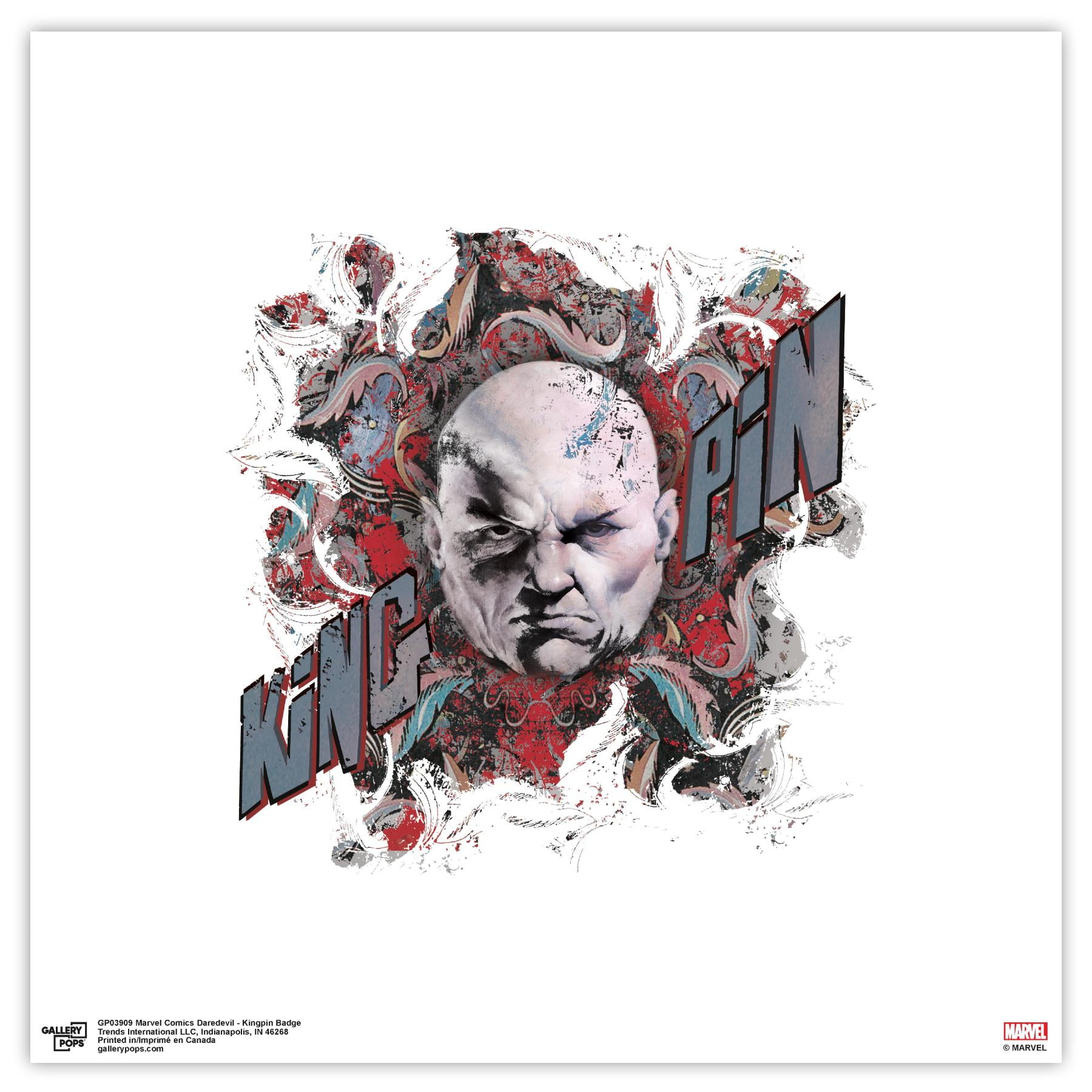 Gallery Pops Marvel Comics Daredevil - Kingpin Badge Wall Art, Unframed ...