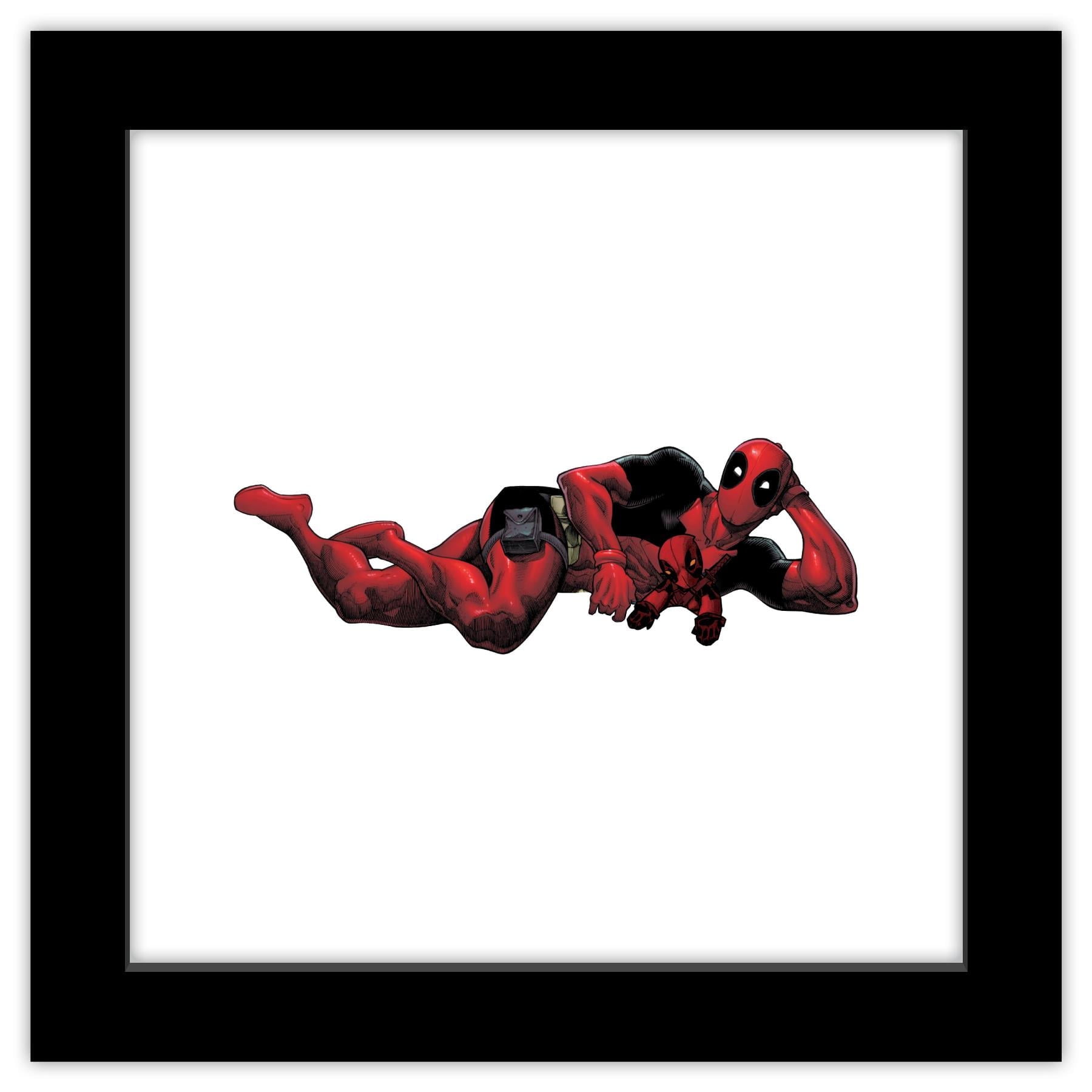 Gallery Pops Marvel Comics - Deadpool - Reclined Pose Wall Art, Black ...