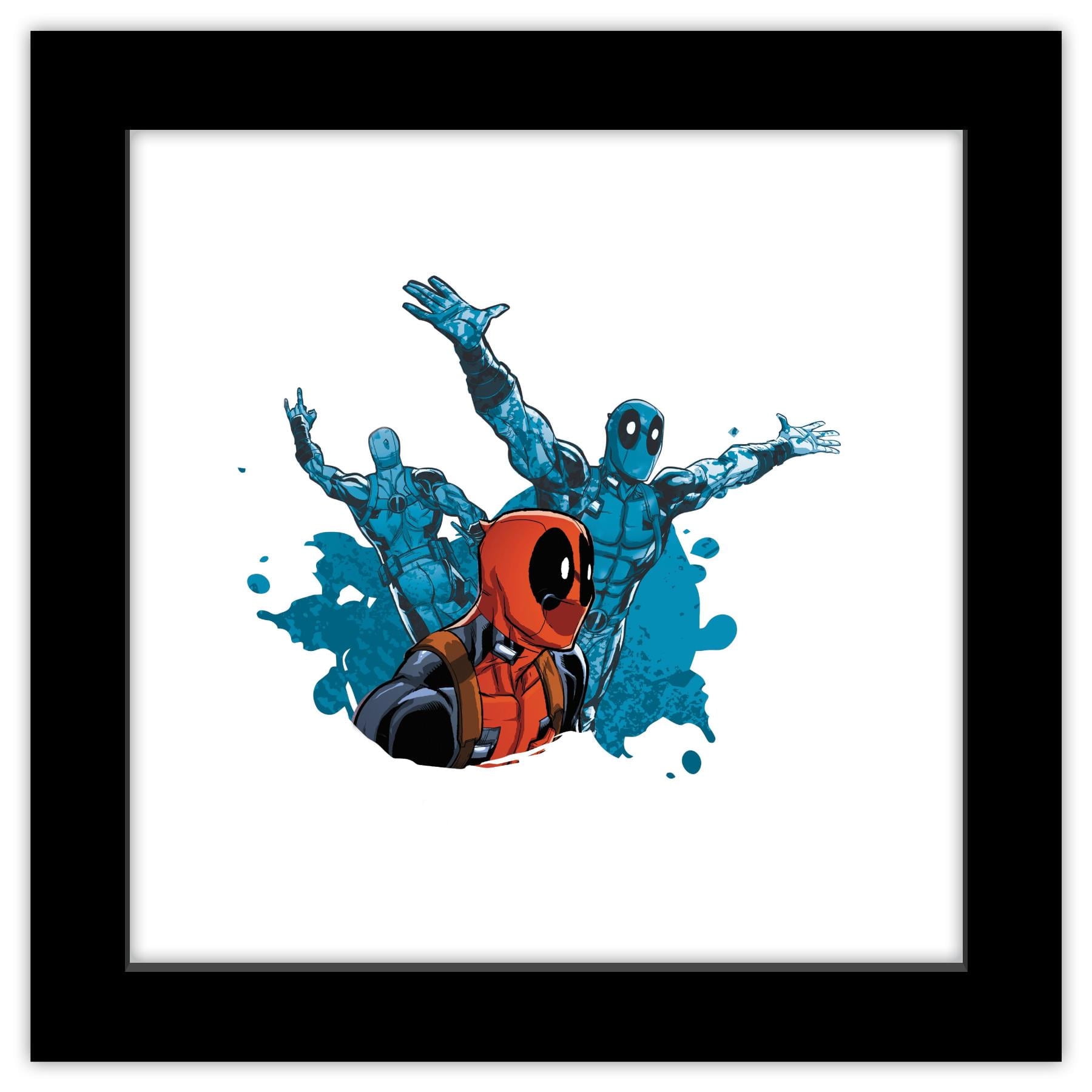 Gallery Pops Marvel Comics - Deadpool - Splash Graphic Wall Art, Black ...