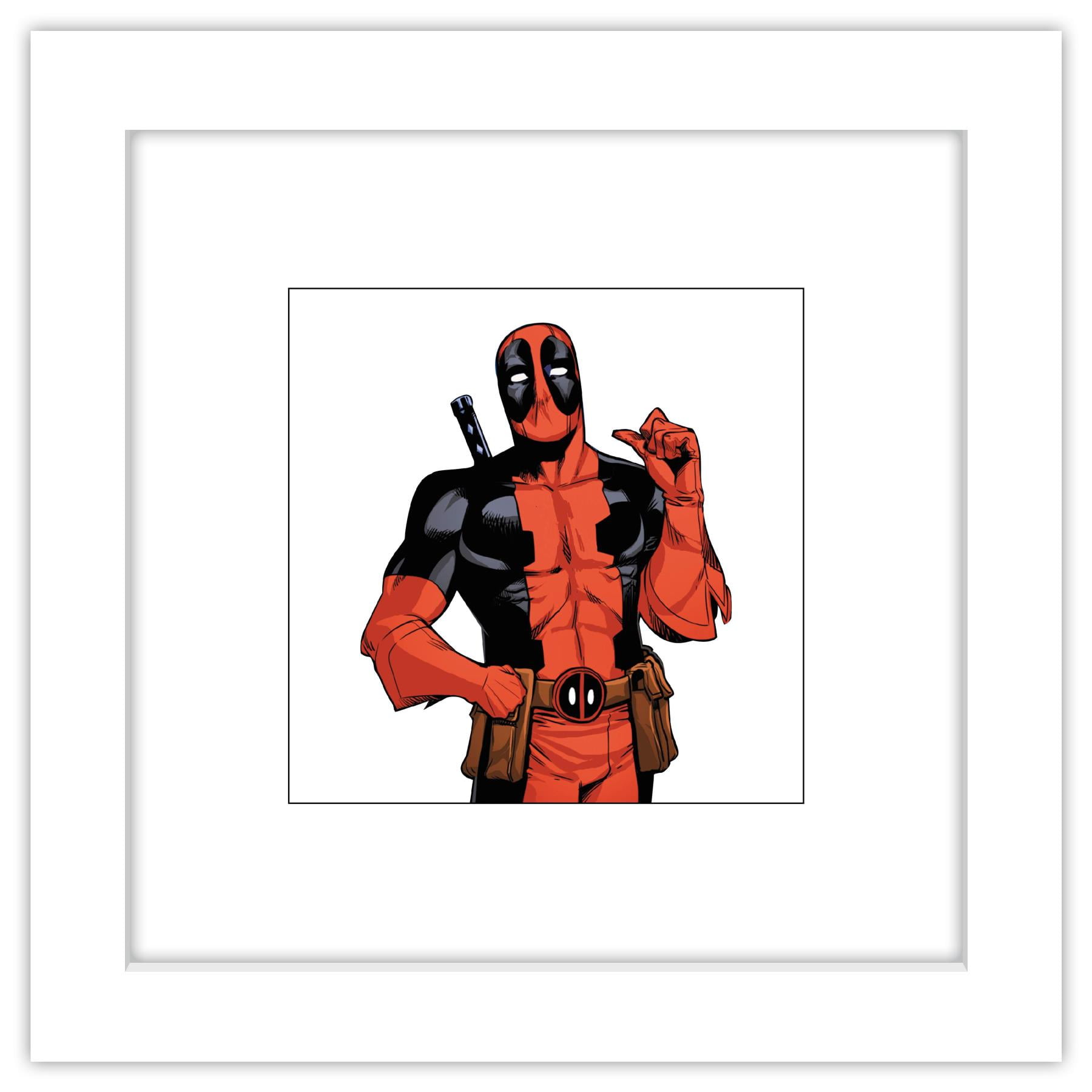 Gallery Pops Marvel Comics - Deadpool - This Guy Wall Art, White Framed ...