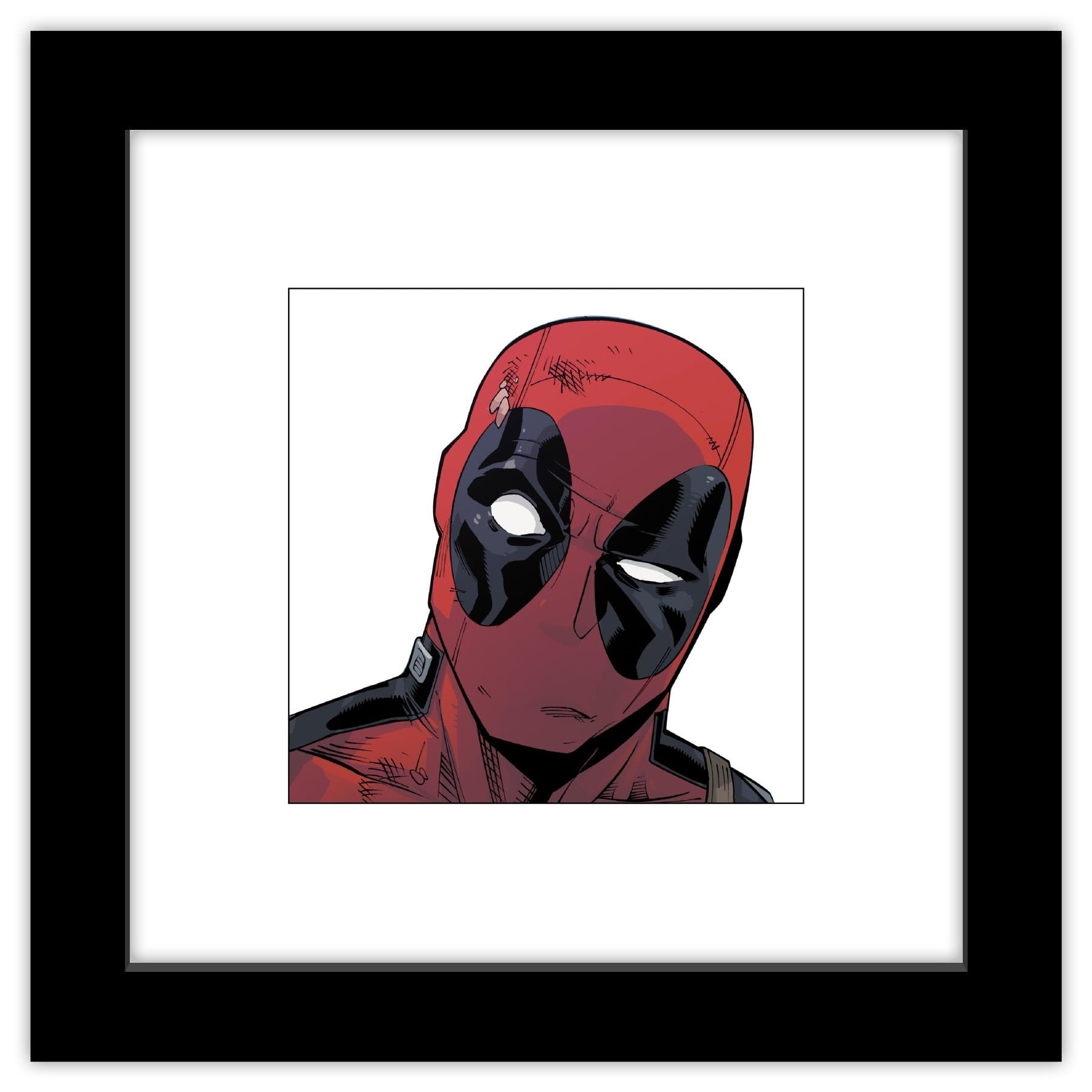 Gallery Pops Marvel Comics - Deadpool - Wink Portrait Wall Art, Black ...