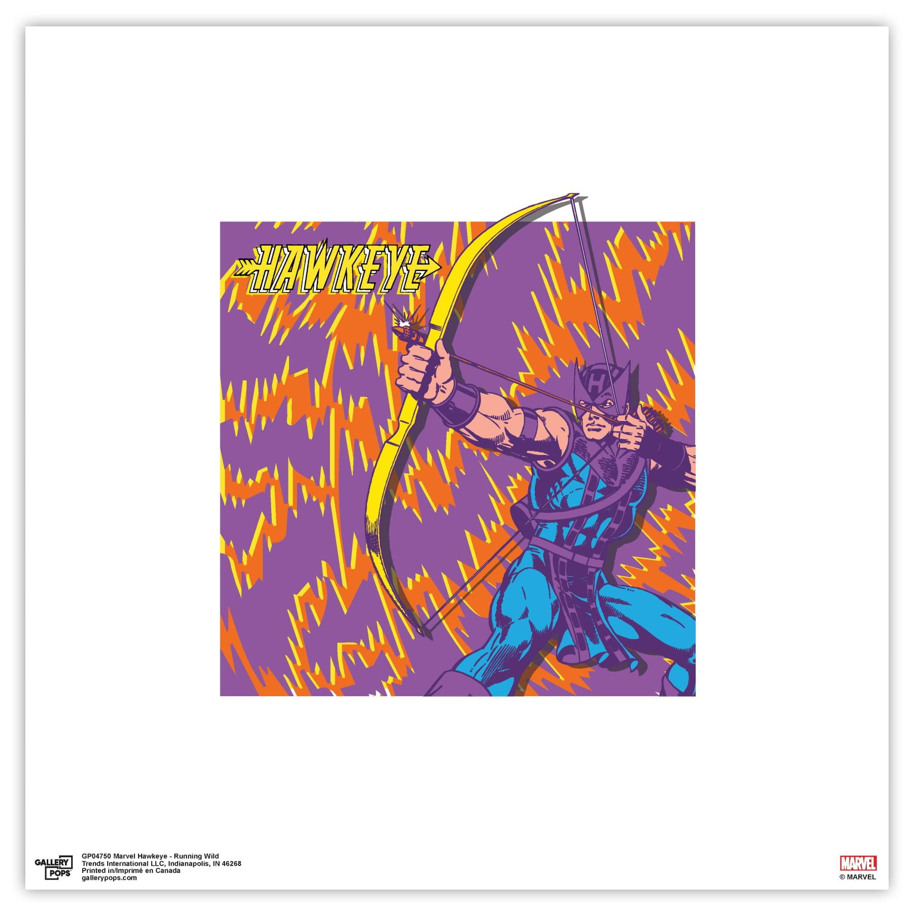 Gallery Pops Marvel Comics Hawkeye - Running Wild Wall Art, Unframed ...