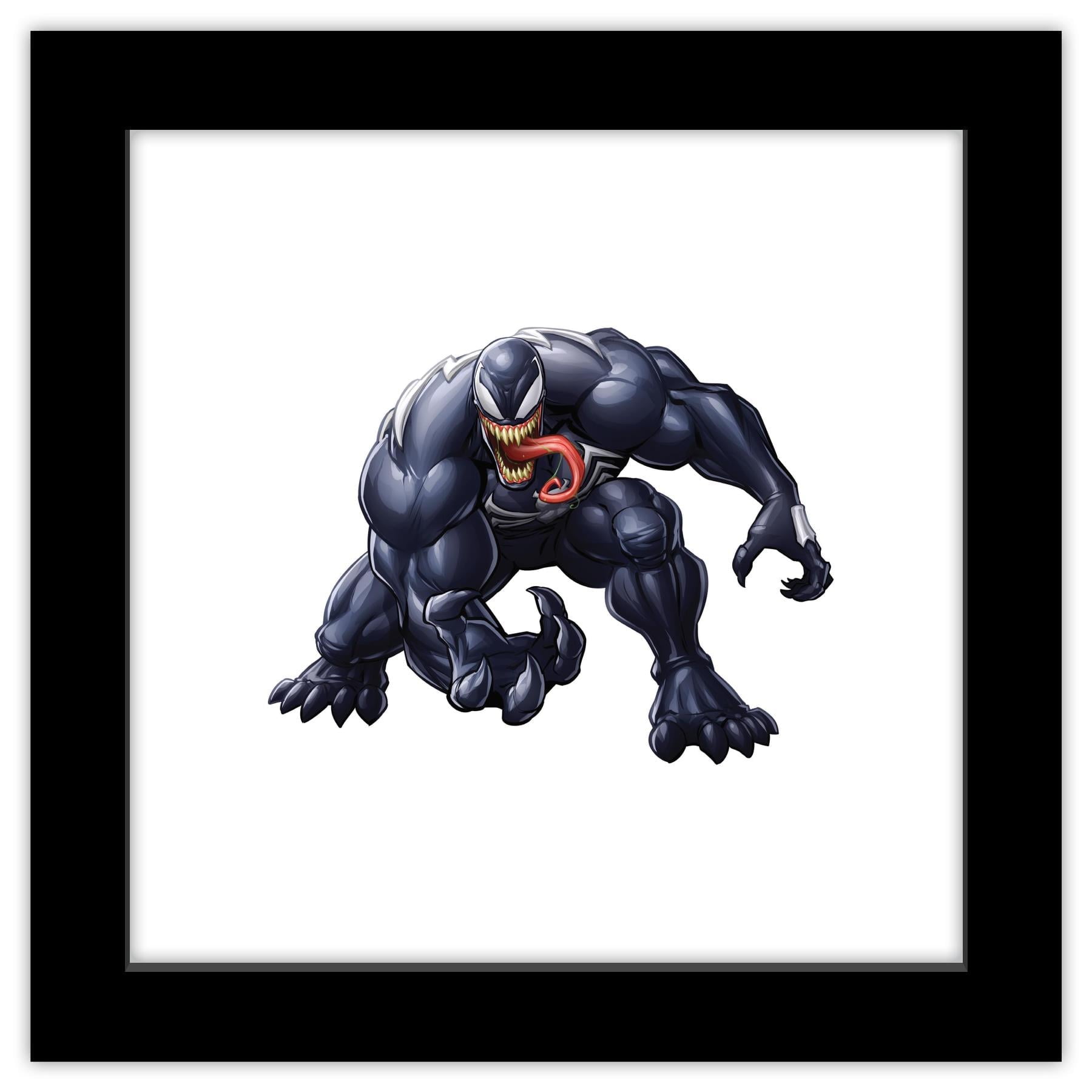 Gallery Pops Marvel Comics Spider-Man - Venom Wall Art, Black Framed ...