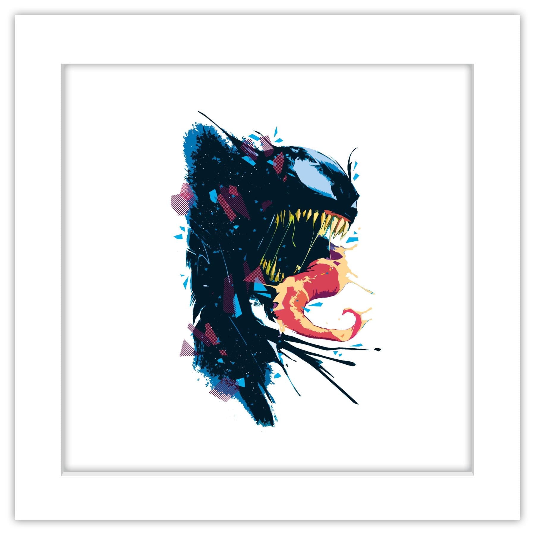 Gallery Pops Marvel Comics Venom - Symbiote Scream Wall Art, White ...