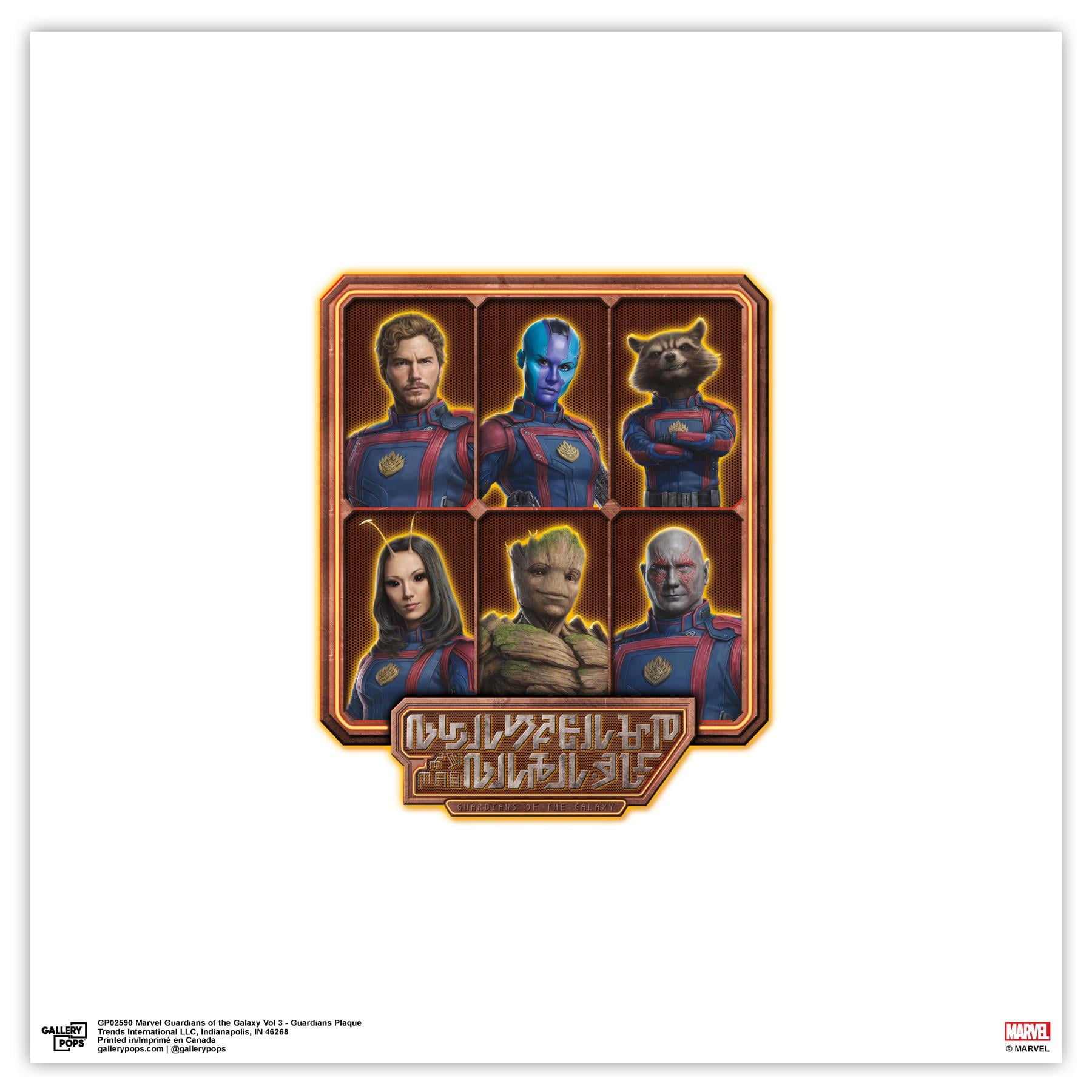 Gallery Pops Marvel Guardians of the Galaxy Vol 3 - Guardians Plaque ...