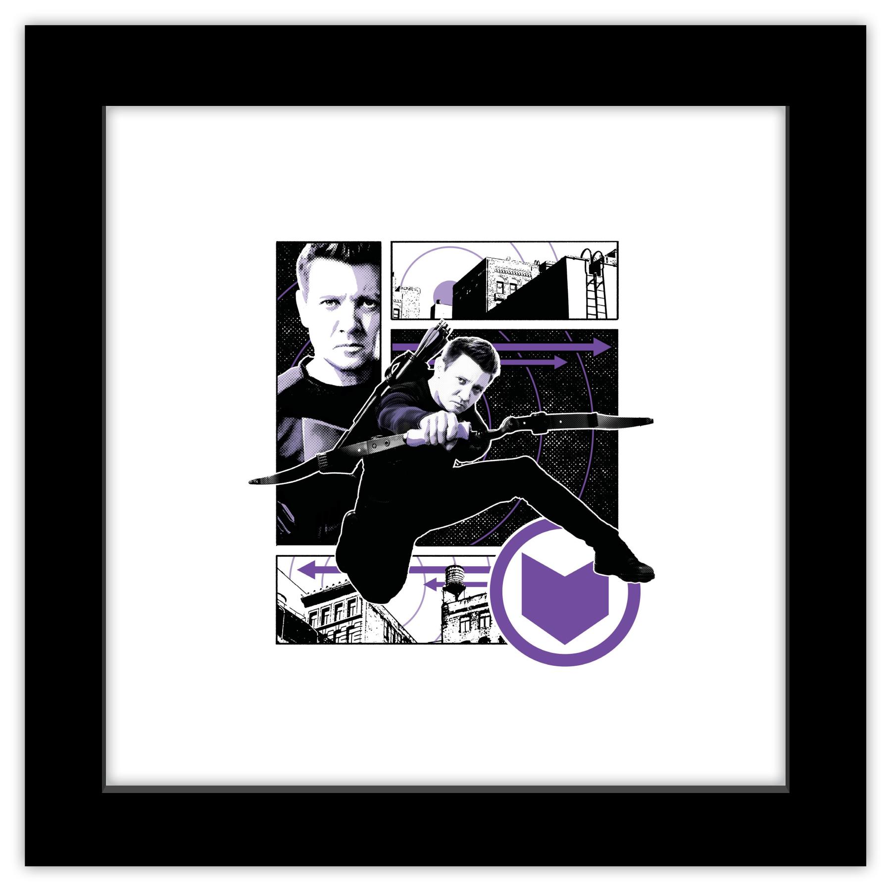 Gallery Pops Marvel Hawkeye - Hawkeye Panel Graphic Wall Art, Black ...