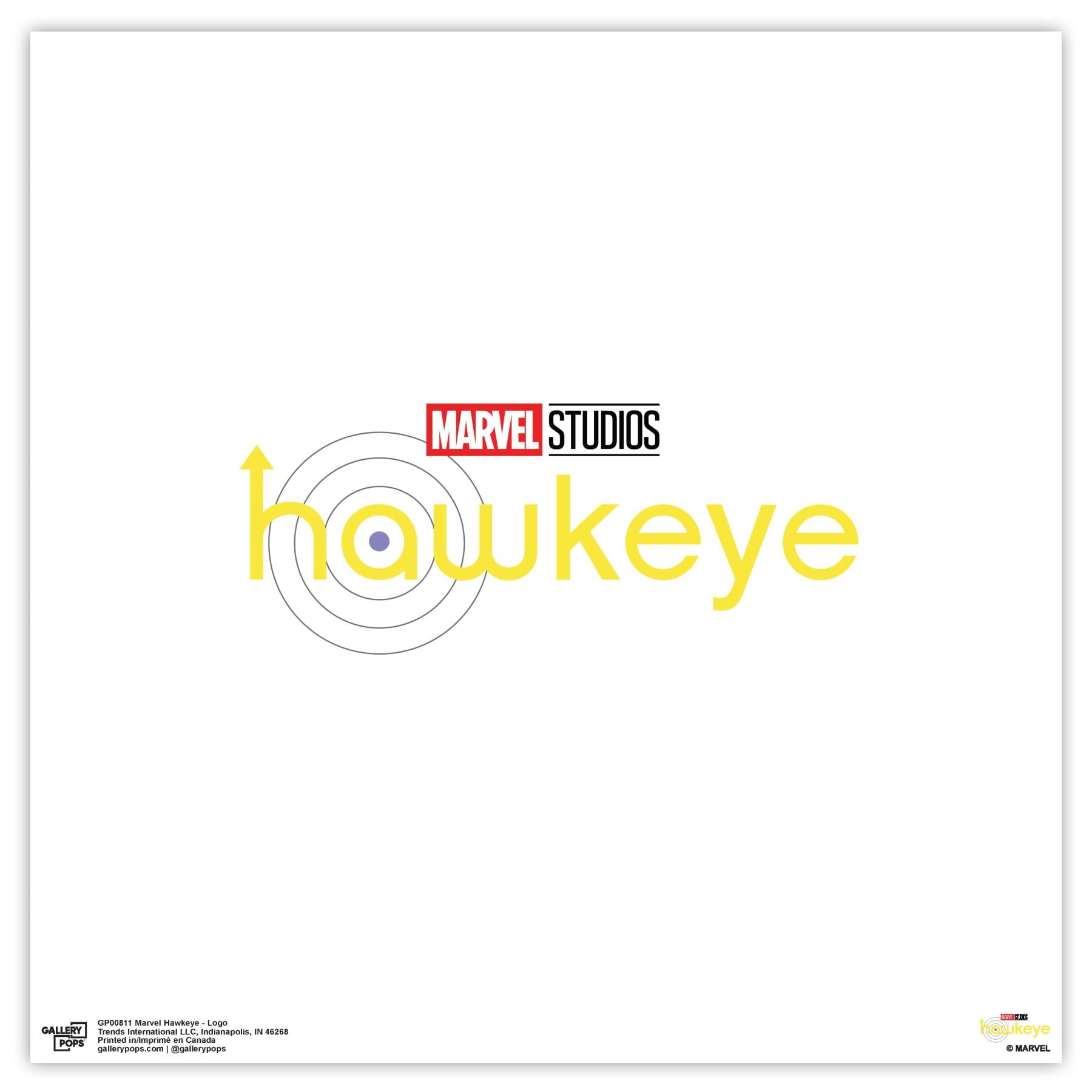 Gallery Pops Marvel Hawkeye - Logo Wall Art, Unframed Version, 12" x 12 ...